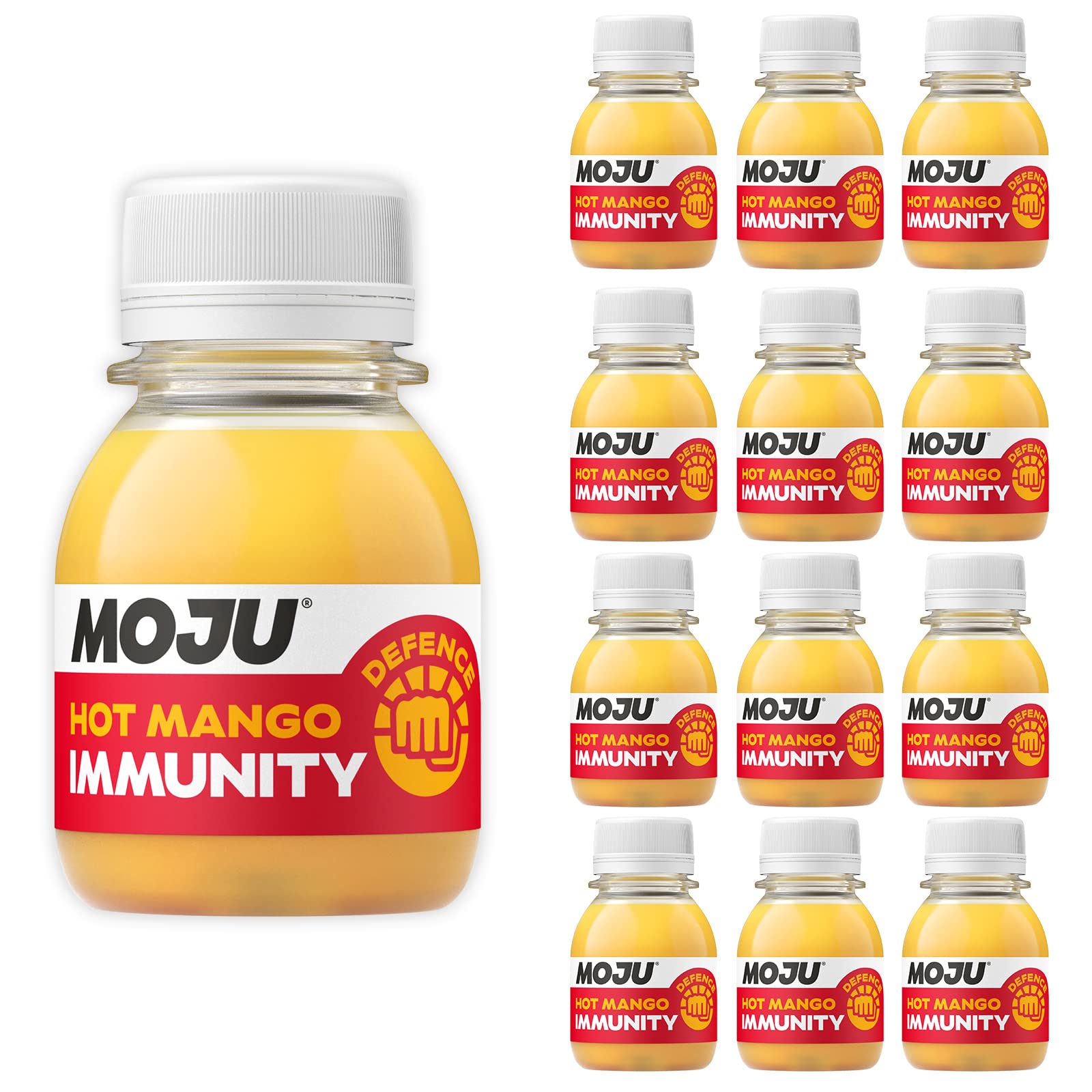 MOJU Immunity Hot Mango Shots (12x60ml) | Natural Ingredients, No Added ...