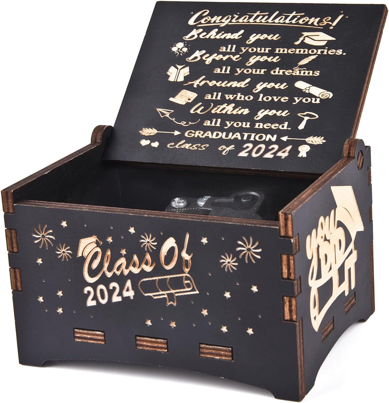 Amazon.com: CYUYV 2024 Graduation for Her Him, Vintage Engraved ...