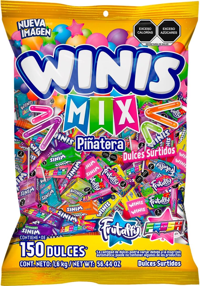 Winis Mix de 1.6 kg. Bolsa con más de 150 pzas. : Amazon.com.mx ...