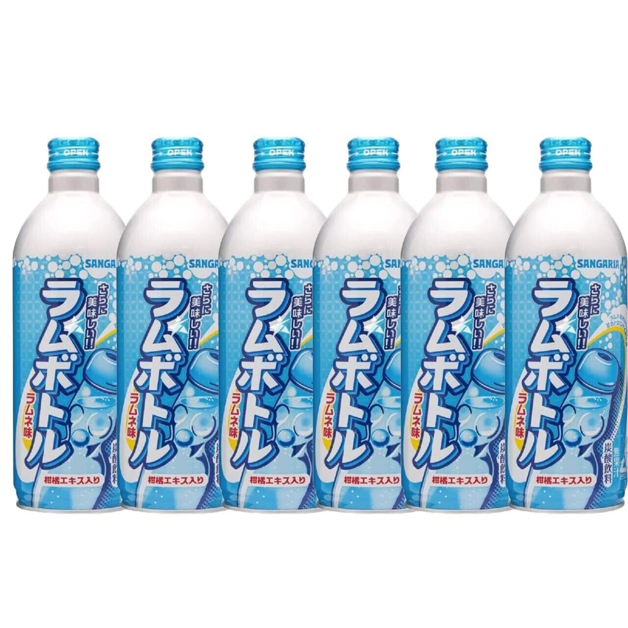 Sangaria Japanese Ramune Soda Drinks Ramu Bottle - Original, Grape ...
