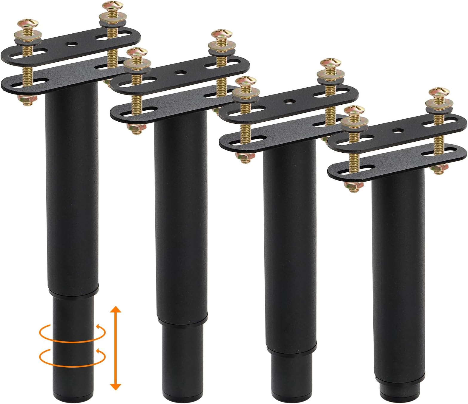 Amazon.com: 4Pcs Bed Support Legs, 7.08"-13" Adjustable Bed Frame ...