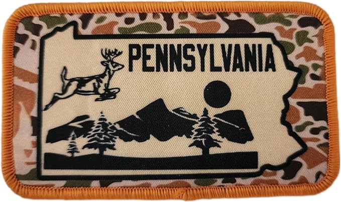 Amazon.com: ThatsRad Pennsylvania State Camouflage Iron On Patch Camo