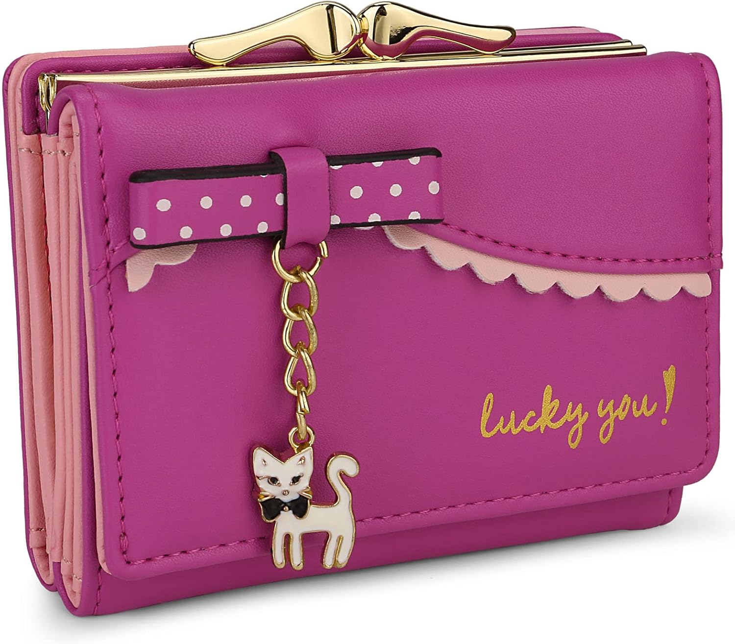 Amazon.com: Uromee Girls Wallet Small Card Holder Women Purse Trifold ...