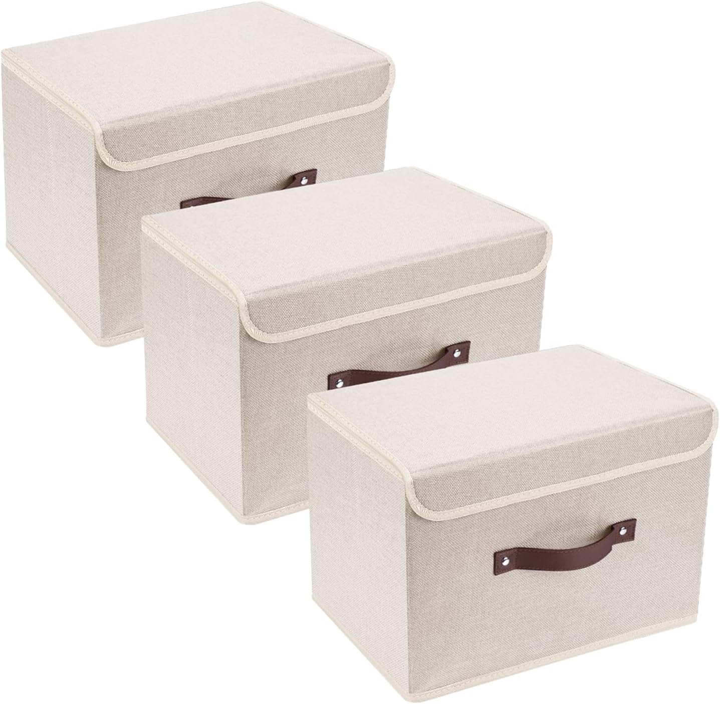 Bigso Box of Sweden Small Storage Box with Lid and Handle - Fabric ...
