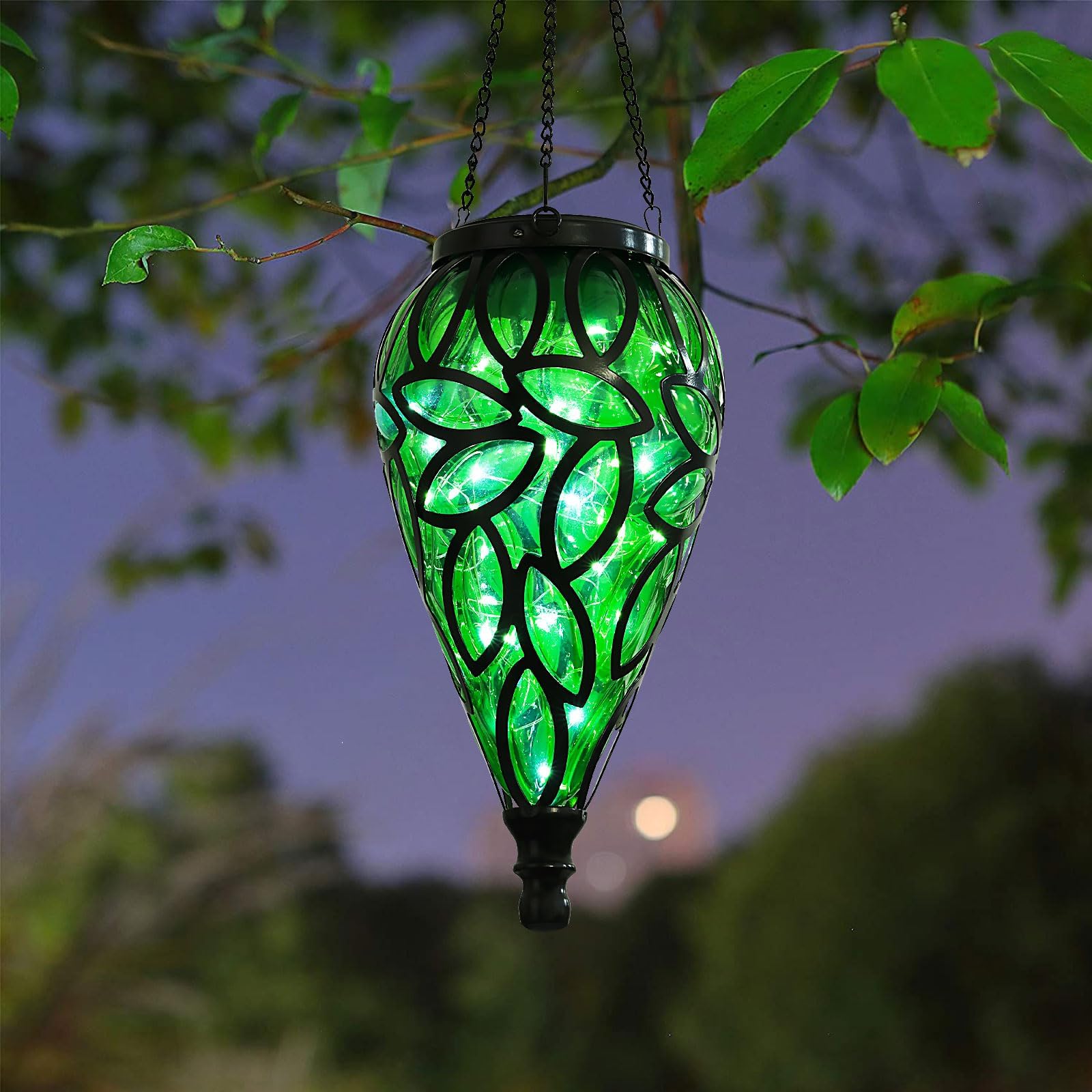 Amazon.com: SUNNYPARK Outdoor Plastic Solar Hanging Lantern, 15 Cool ...
