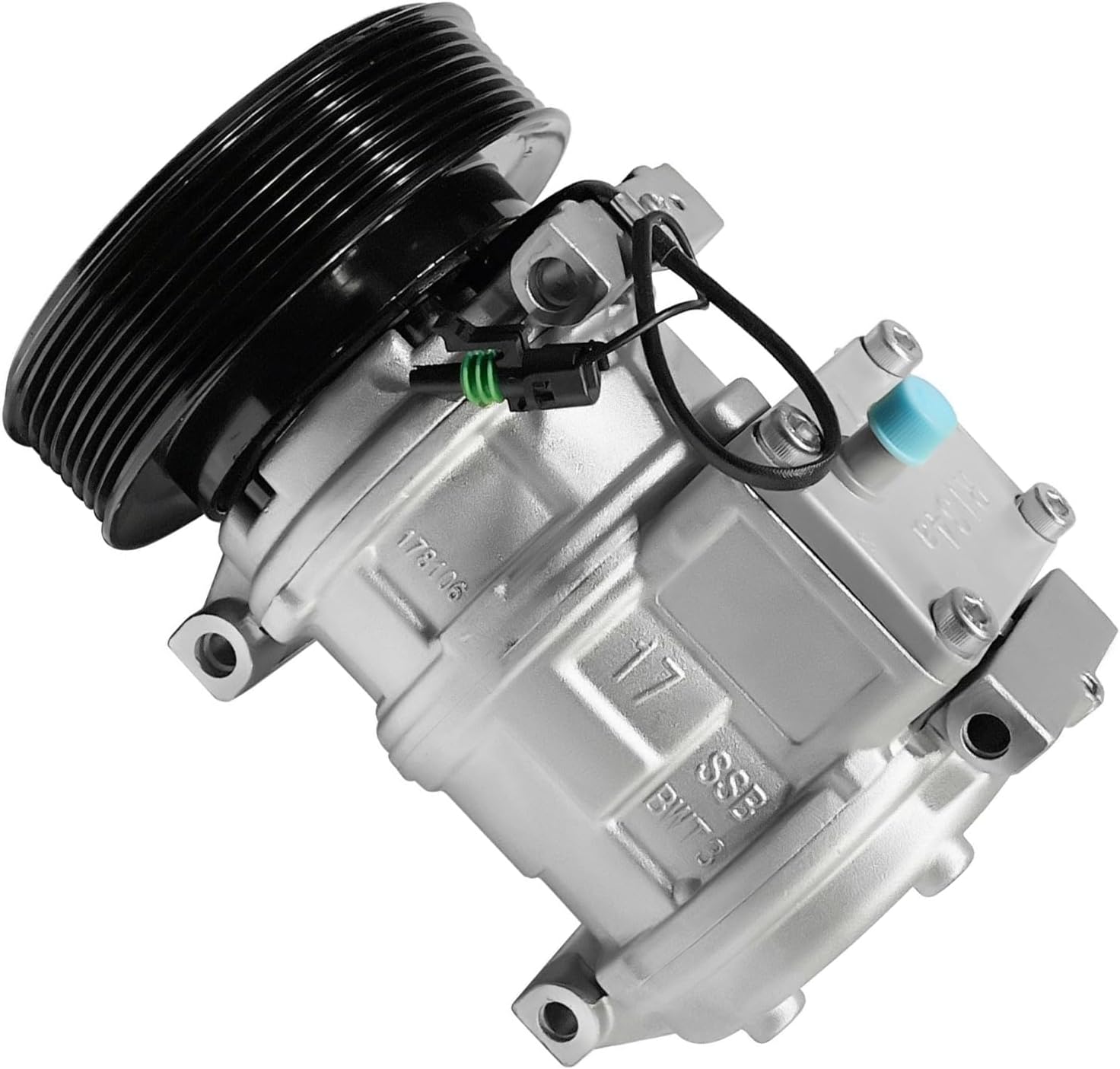 Amazon.com: Jeimgrso 12V 8PK 10PA17C Air Conditioning A/C Compressor ...