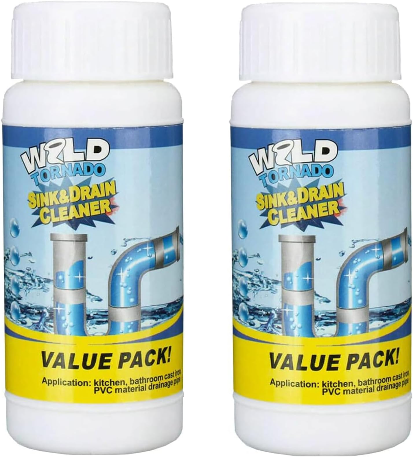 Amazon.com: Wild Tornado Powerful Sink, Drain Cleaner, Pipe Dredge ...