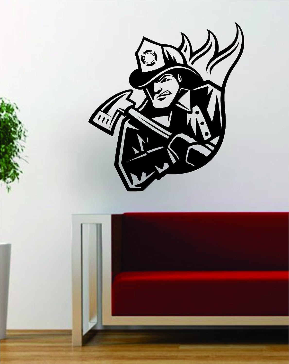 Amazon.com: Boop Decals Firefighter v1Design Decal Sticker Wall Vinyl ...