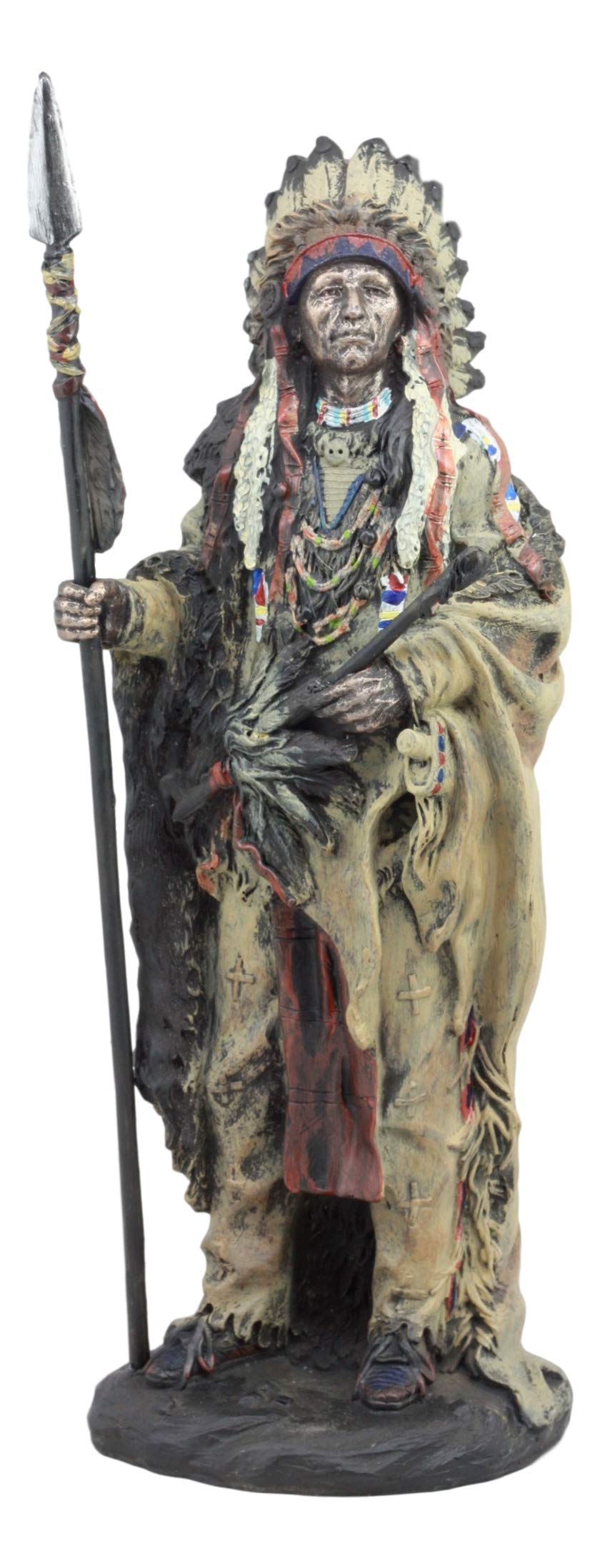 Buy Ebros Native American Indian Warrior Chief In Animal Coat and ...