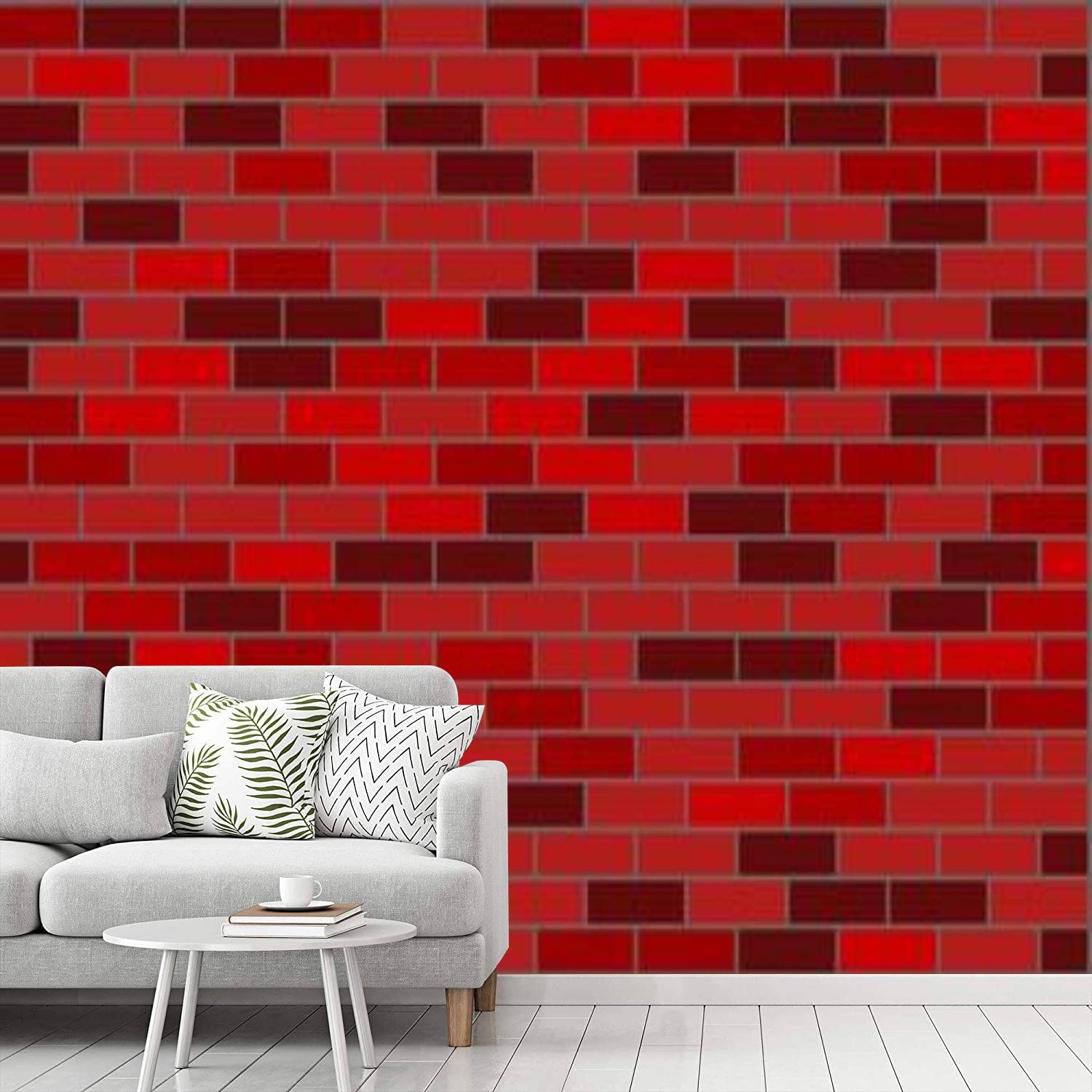 Dark Red Brick Wallpaper
