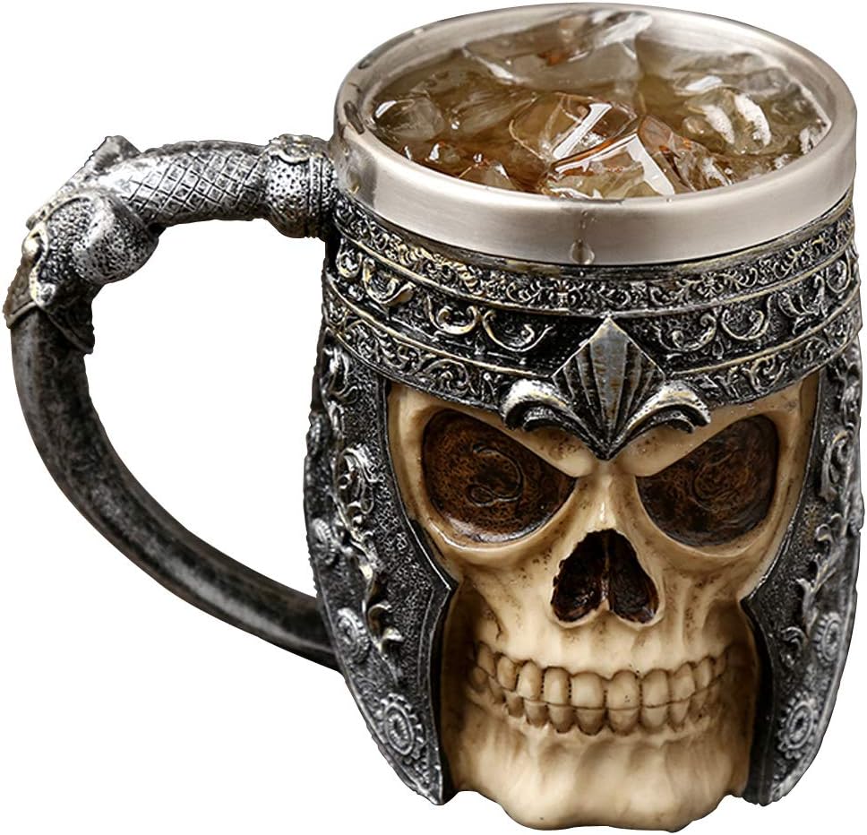 Auvstar Gothic 3D Crâne Tasse en Acier Inoxydable - Seleton Tasse à ...