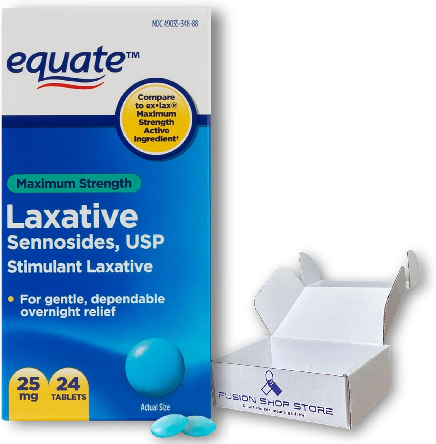 Amazon.com: Equate Maximum Strength Laxative - Sennosides 25mg, for ...