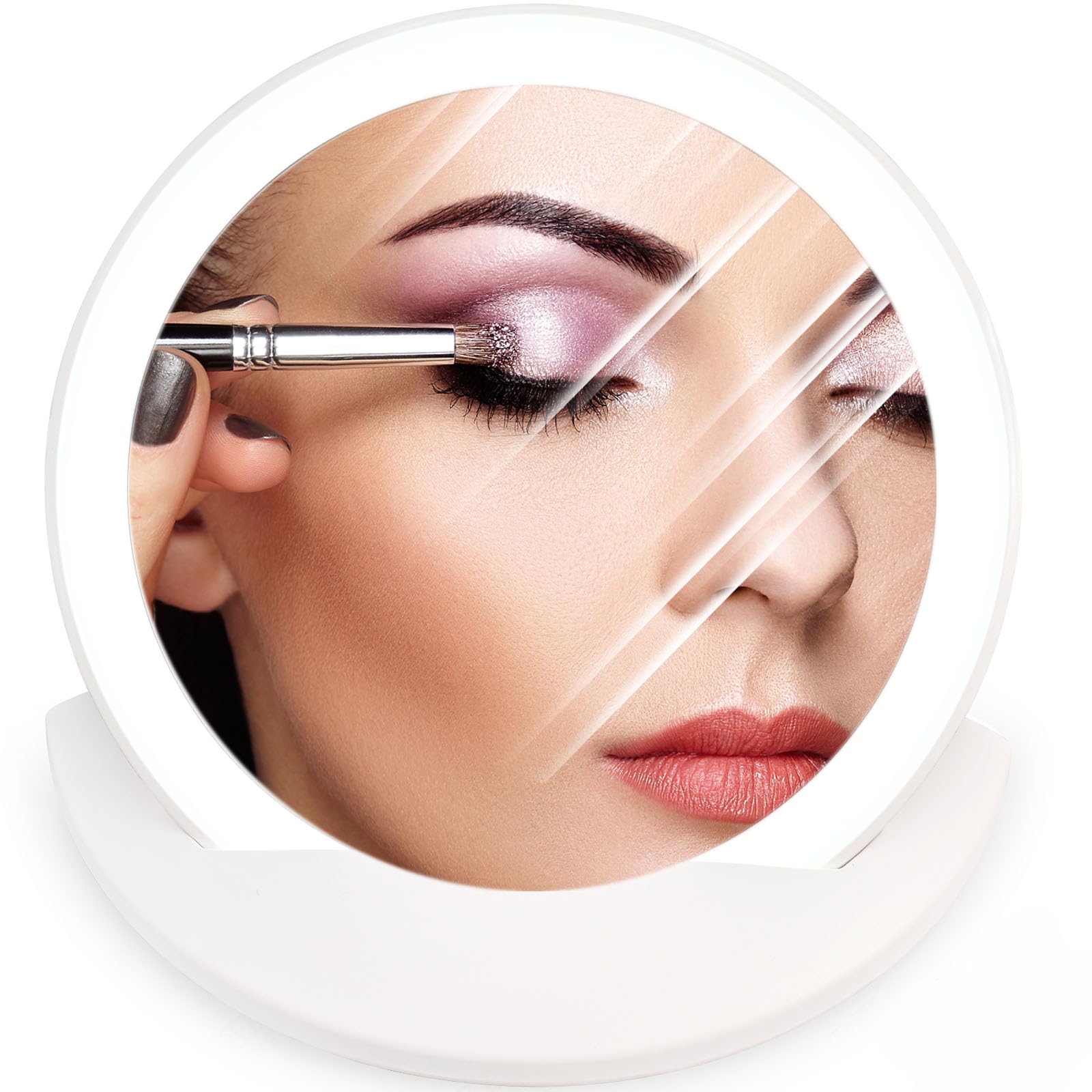 Amazon.com - yookee home Compact Mirror with Light- Travel Mirror with ...