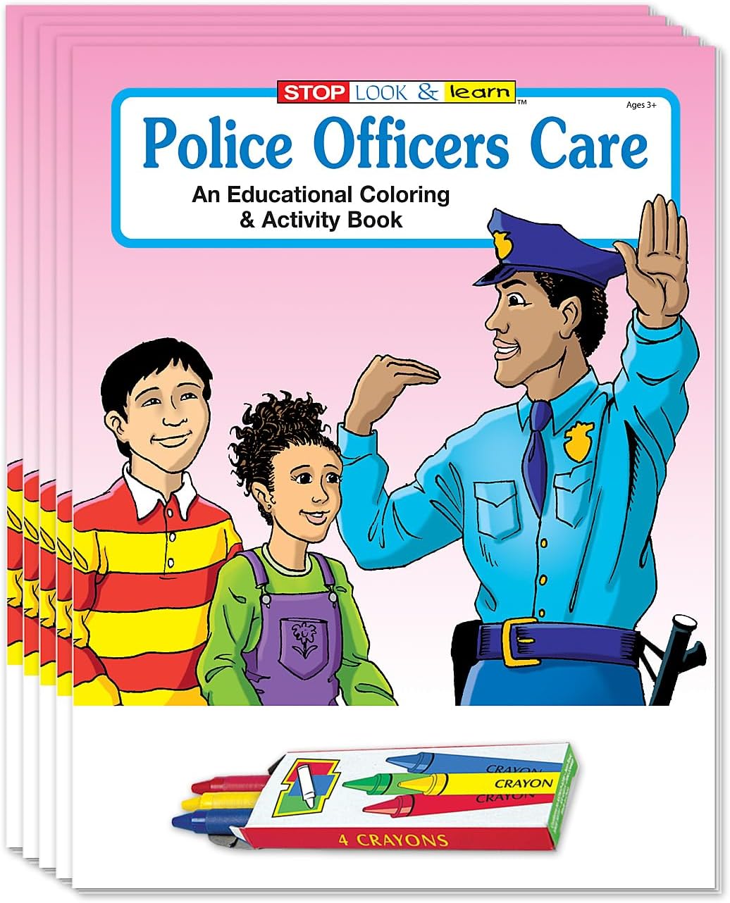 Amazon.com: ZOCO – Police Officers Care – Coloring Books (25 Bulk Pack ...
