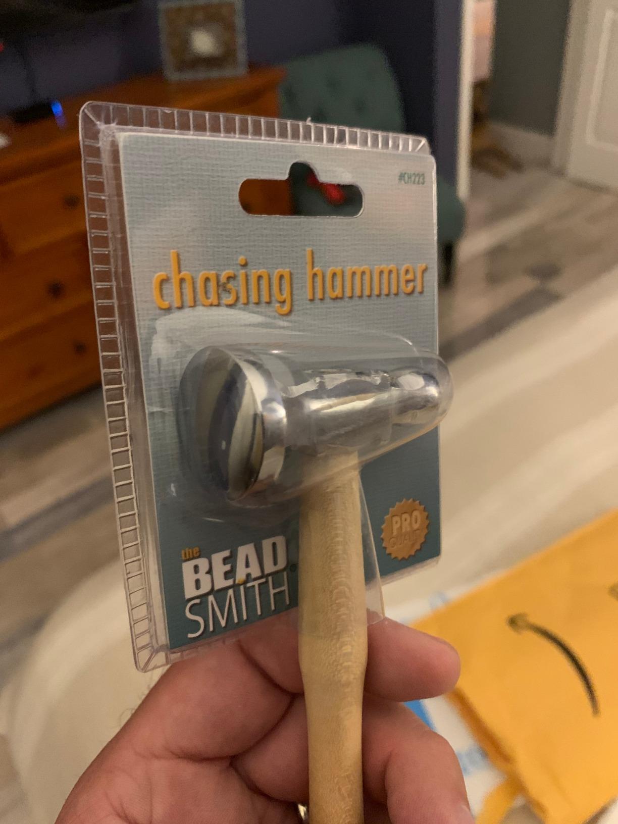 Amazon.com: Chasing Hammer Jewelry Hobby Silversmiths Hammers 28mm Flat ...