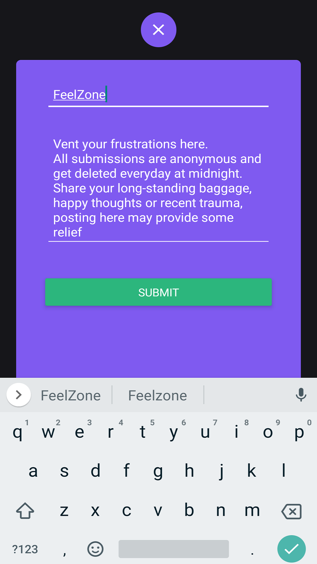 FeelZone: Share your Feelings Anonymously - App on Amazon Appstore