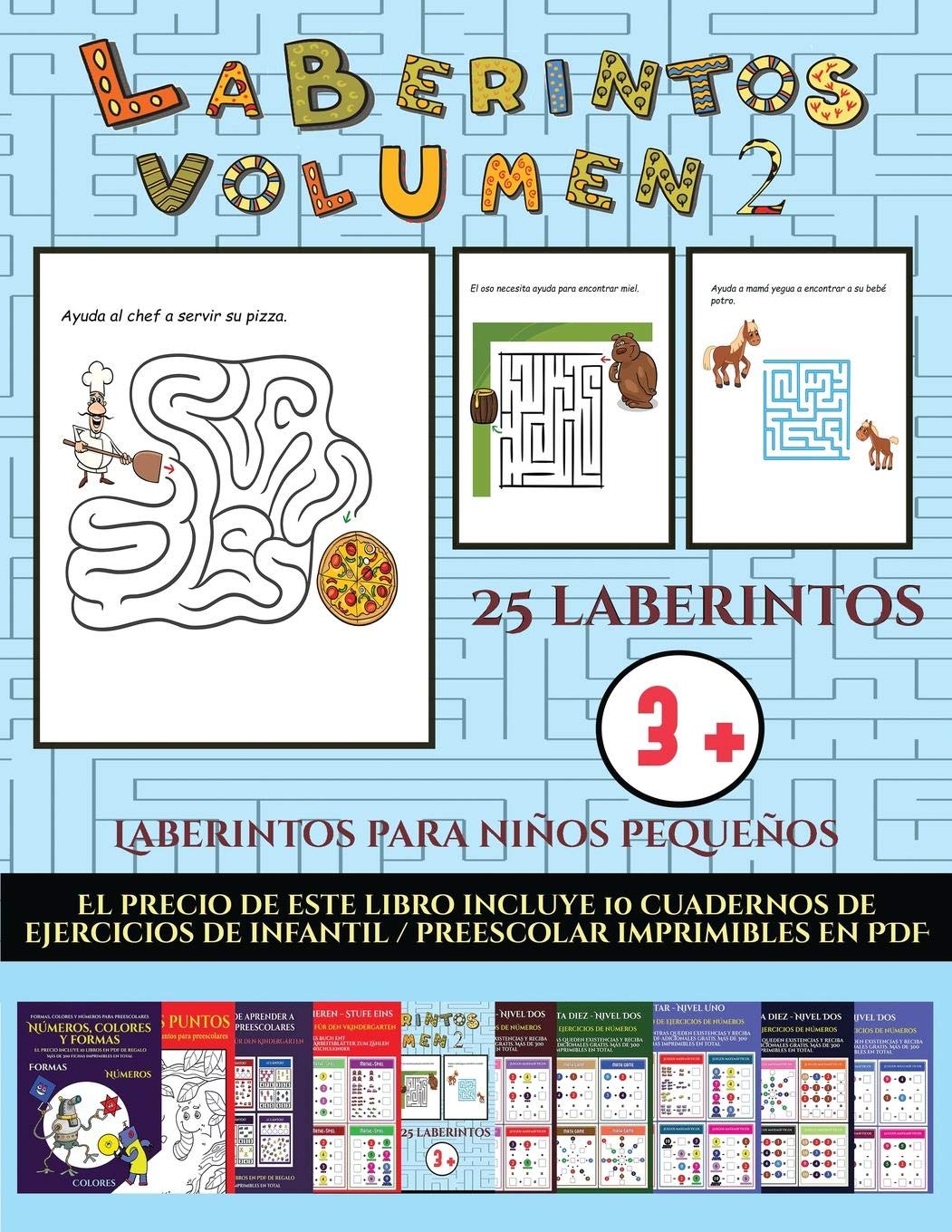 Buy Laberintos para ninos pequenos (Laberintos - Volumen 2): 25 fichas ...
