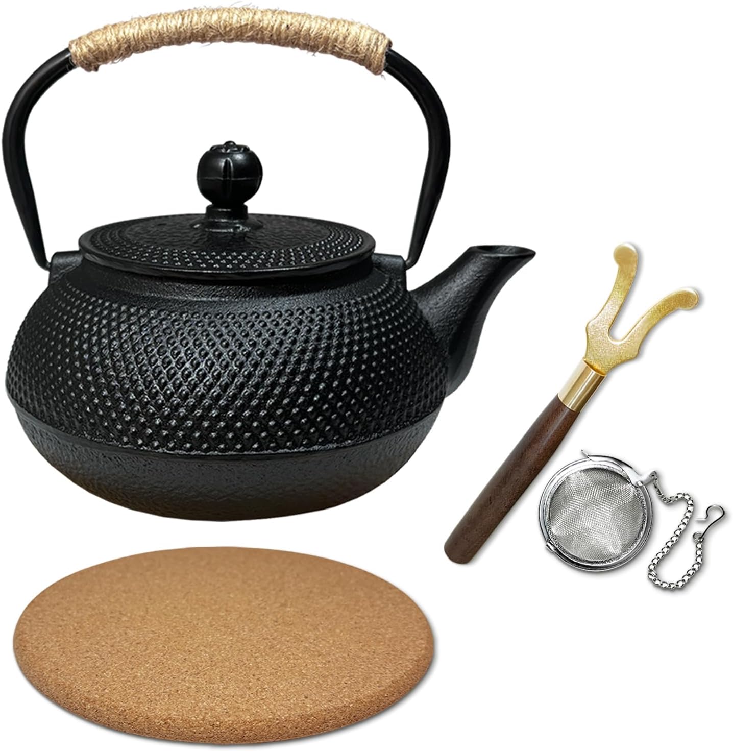 Amazon.com | Japanese Cast Iron Teapot,Tea Kettle with Stainless Steel ...