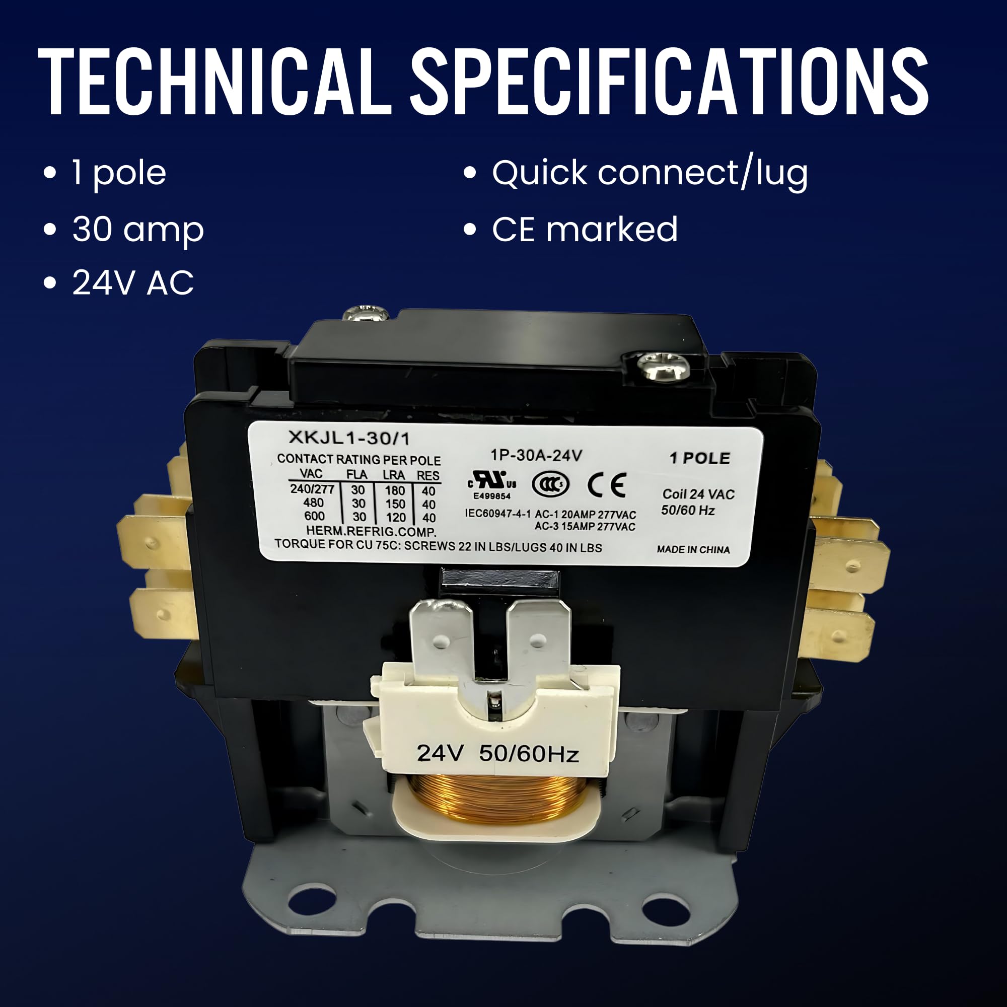 Snapklik.com : HIATSU Motor Contactor - Air Conditioner Contactor 1P ...