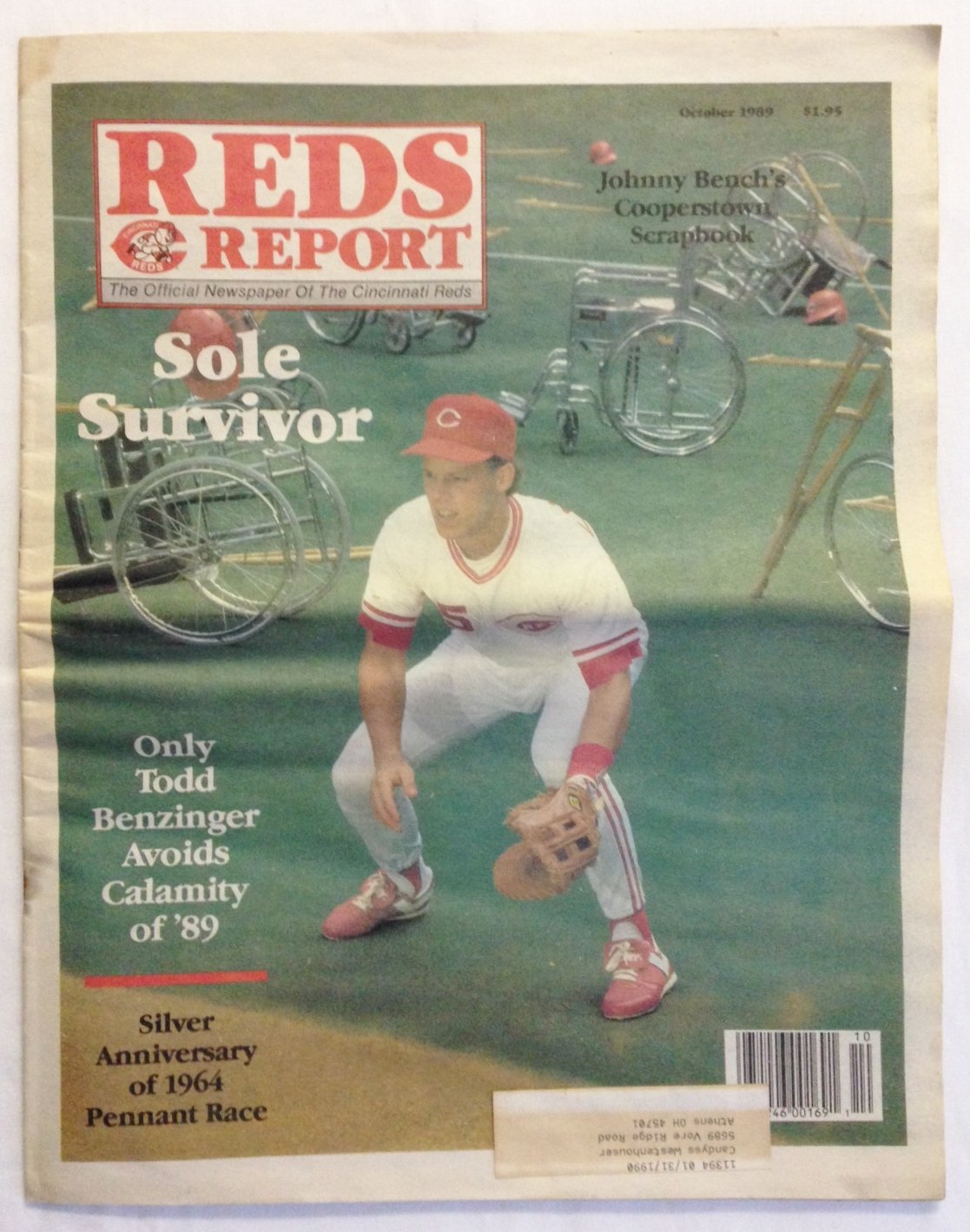 "Reds Report" - Official Newspaper of Cincinnati Reds - Todd Benzinger ...