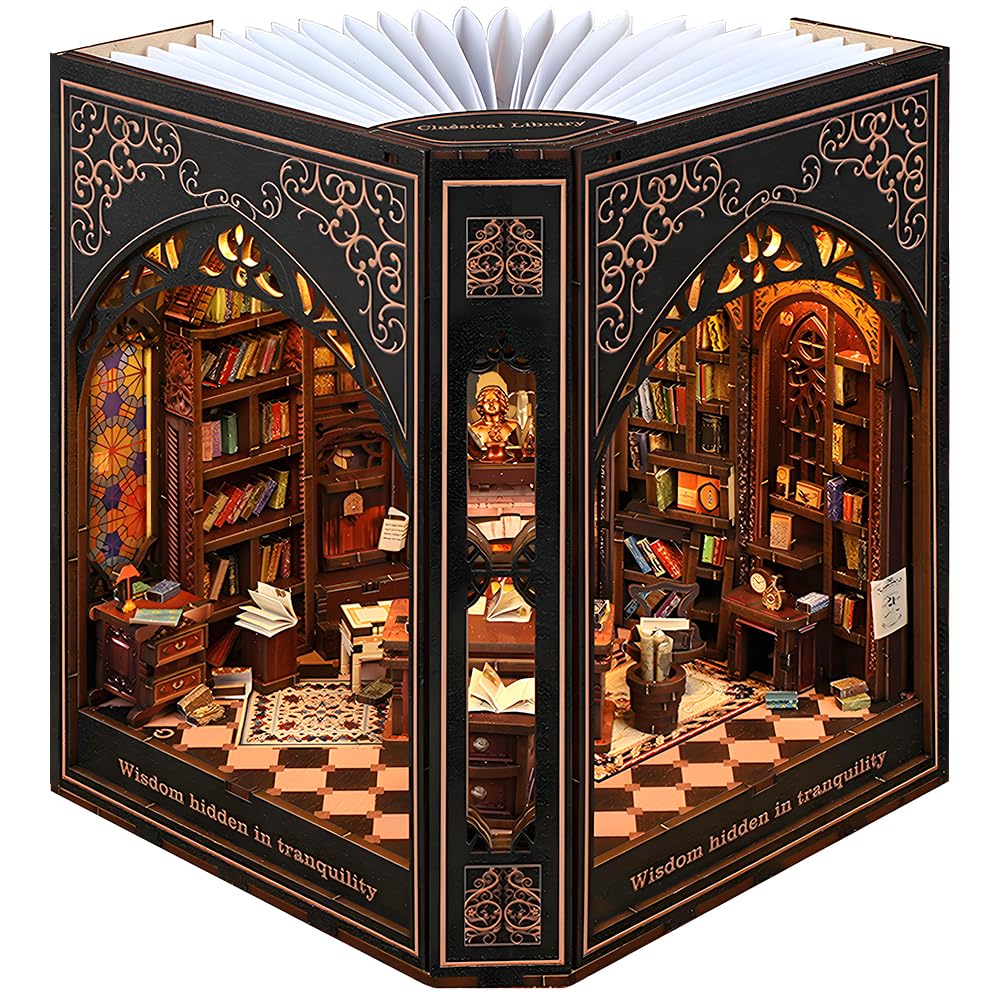 Amazon.com: Book Nook Kit with Nightlight – Type-C and Battery Powered ...