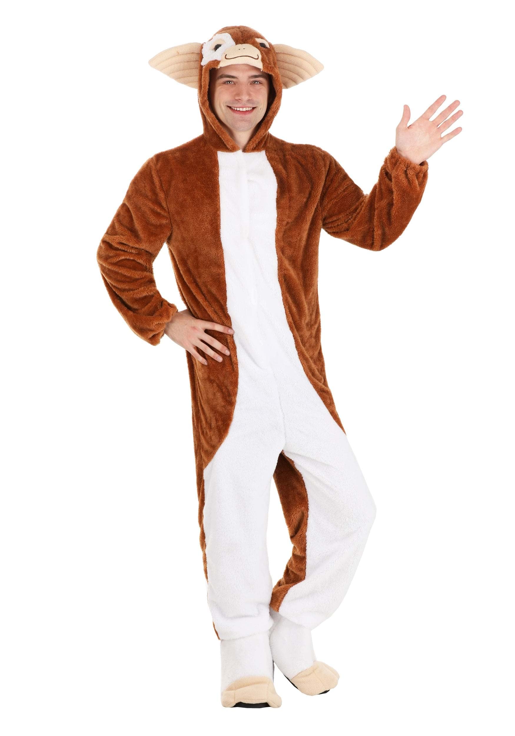 Amazon.com: Gremlins Gizmo Costume for Adults, Furry Gremlin Jumpsuit ...