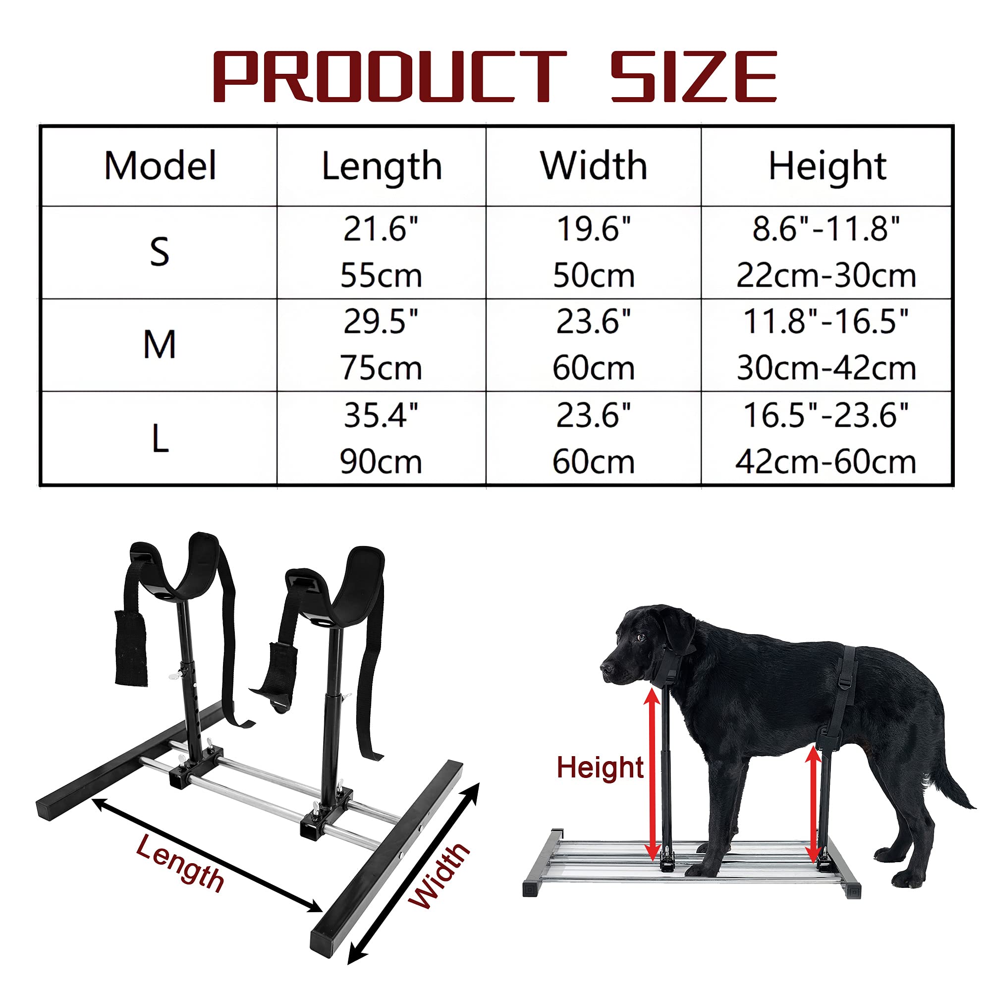 HQSLC Dog Breeding Stand,Stainless Steel Dog Grooming Stand with Collar ...