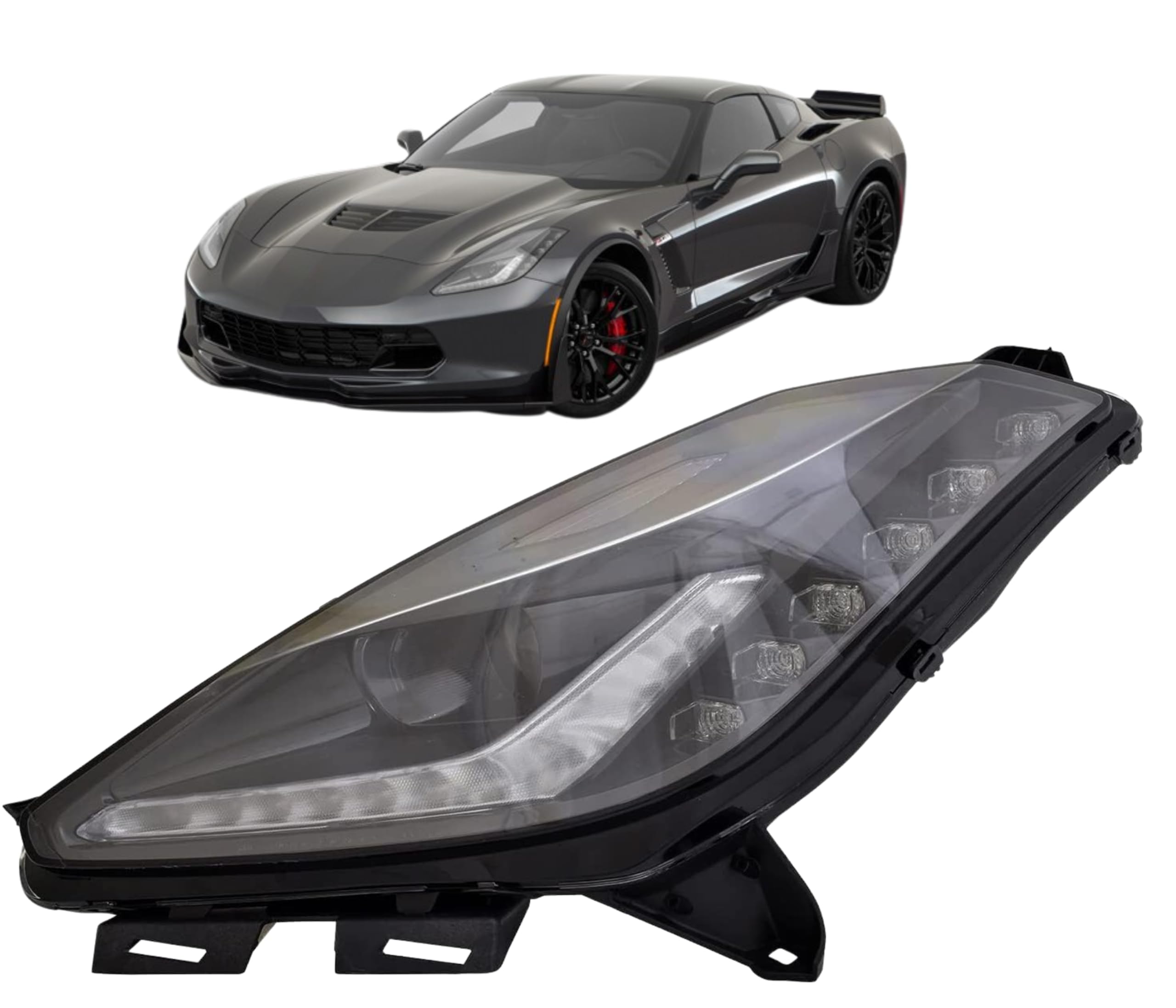 Amazon.com: Headlight Assembly Compatible With Chevrolet Corvette 2015 ...