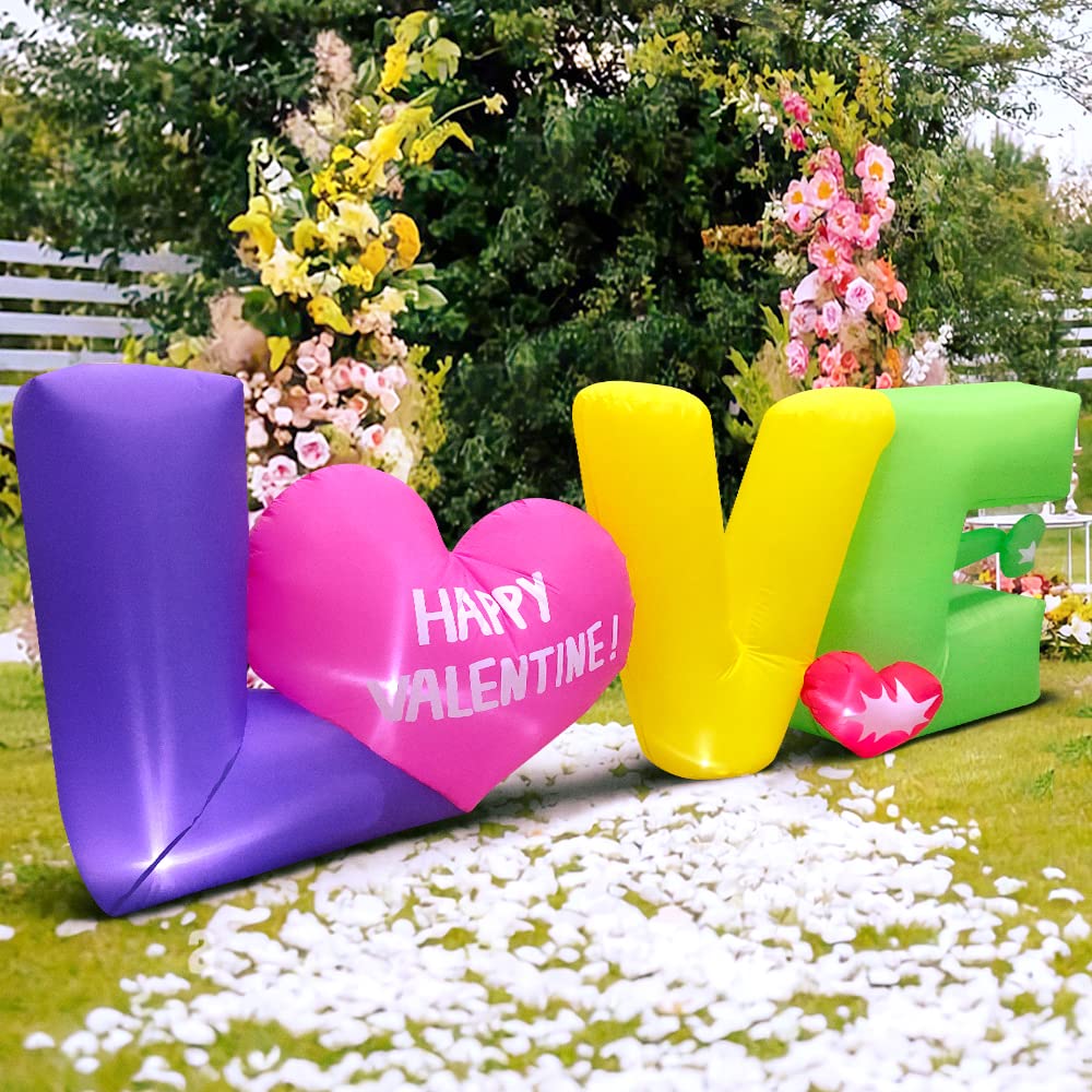 Snapklik.com : KOOY 8FT Long Valentines Day Inflatables Outdoor ...