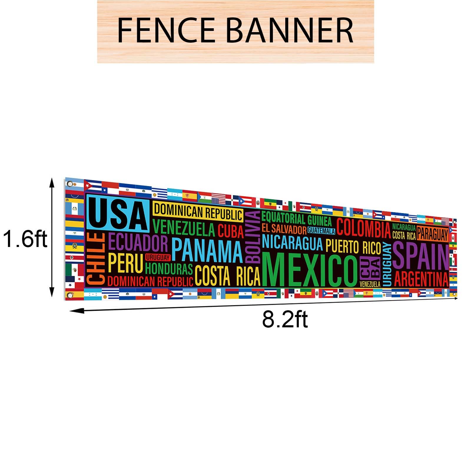 Snapklik.com : Large Hispanic Heritage Month Banner For Fence Latinx ...