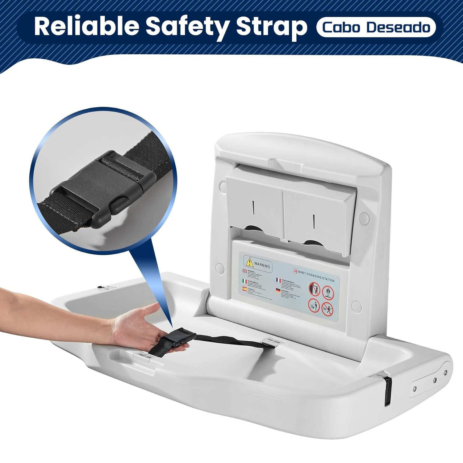 Snapklik.com : Cabo Deseado Baby Changing Station Wall Mount Commercial ...