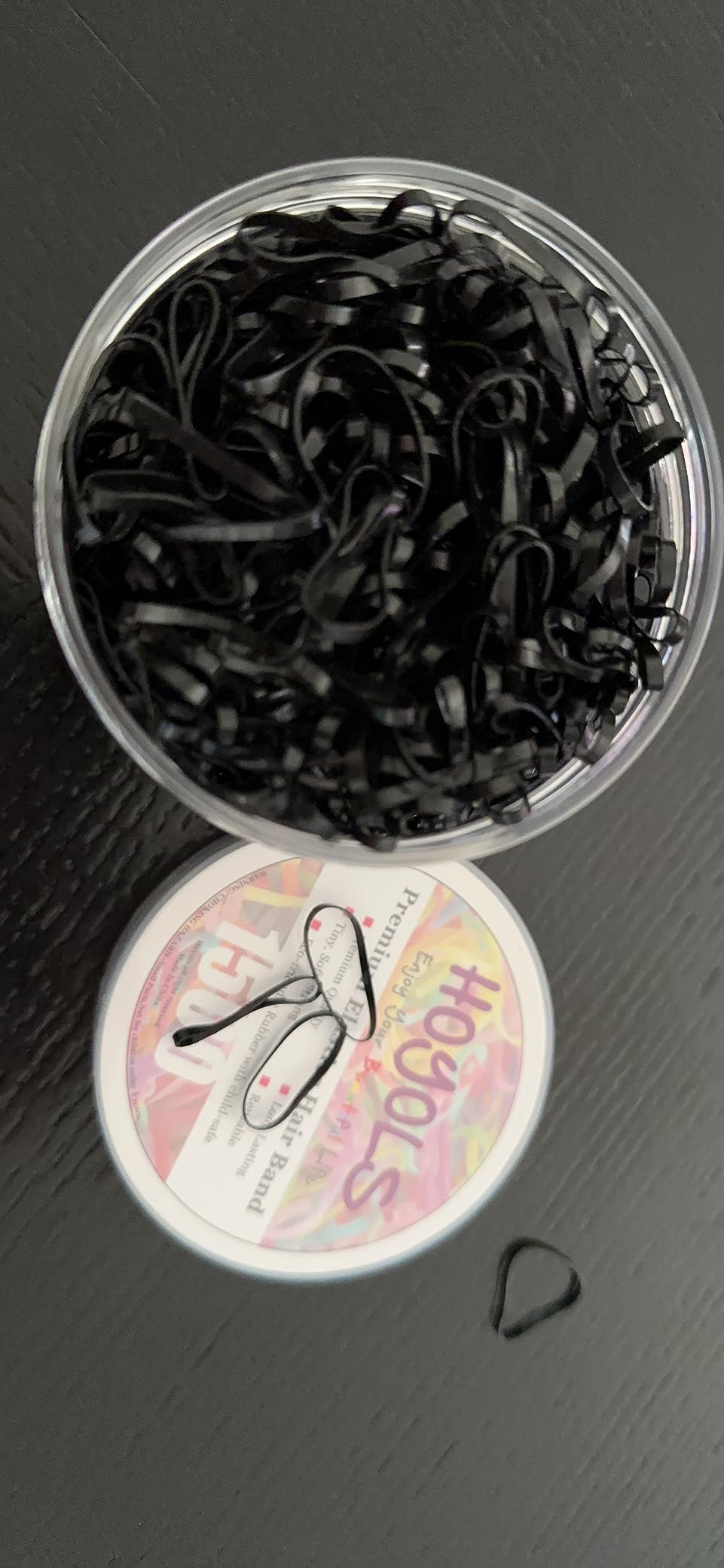 Hoyols Multi Color Hair Elastic Rubber Bands Ponytail Polyband No ...