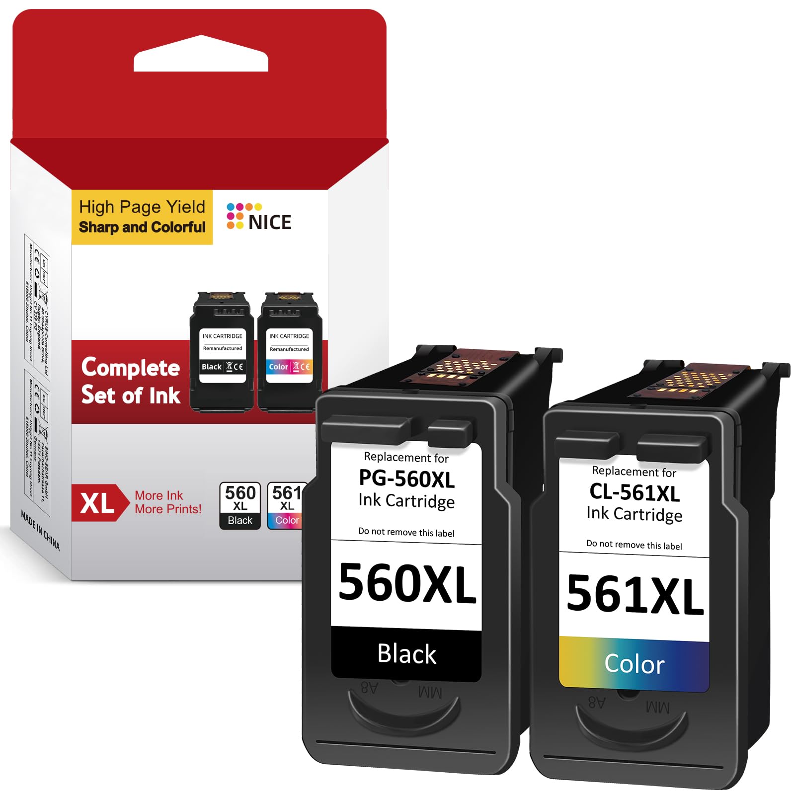 560 561 Ink Cartridges, PG 560 XL Black and CL 561 XL Colour ...
