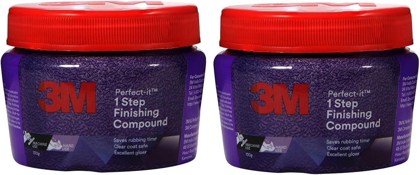 3M Perfect-It 1-Step Finish Compound (100 g x2=200 g) : Amazon.in: Car ...