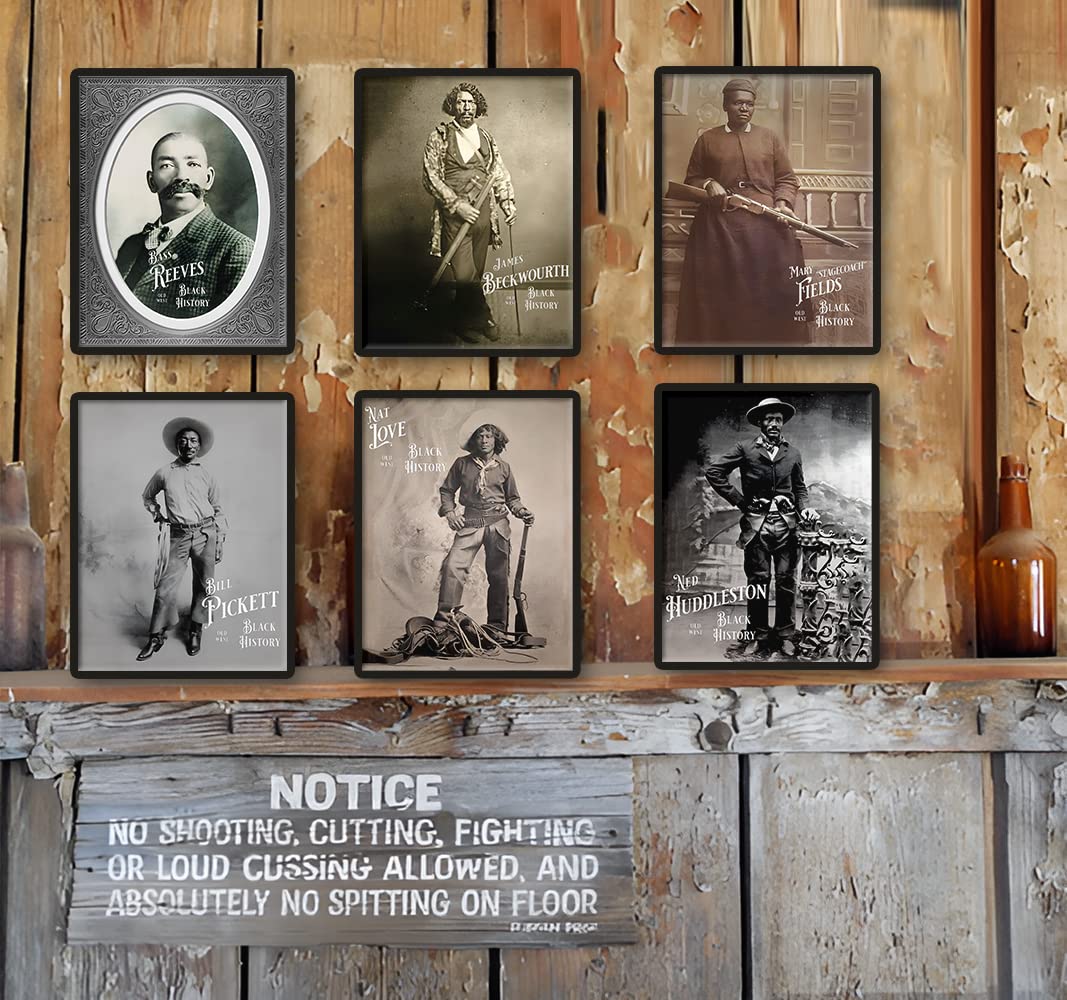 Snapklik.com : Black History Cowboys Old West Law Men Bill Pickett Bass ...