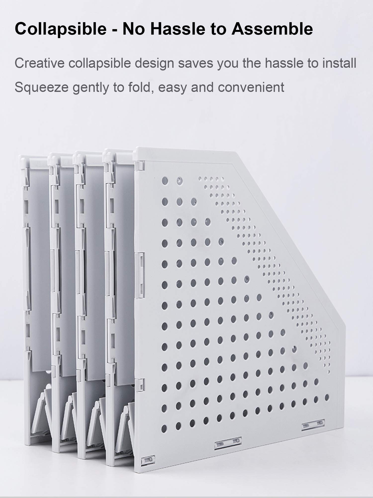 Snapklik.com : Leven Collapsible Magazine File Holder/Desk Organizer ...