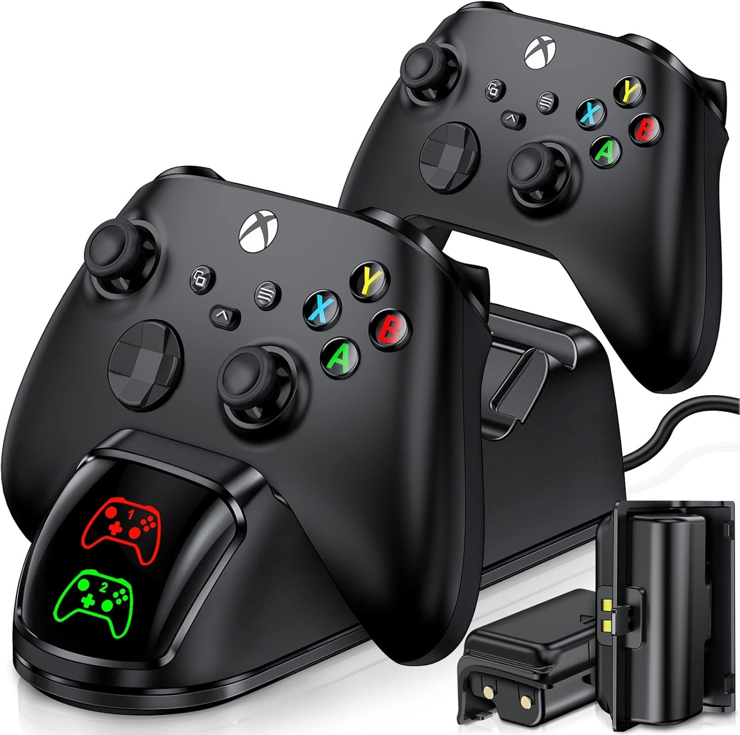 Amazon.com: Controller Charger for Xbox Series X/Xbox One Controller ...