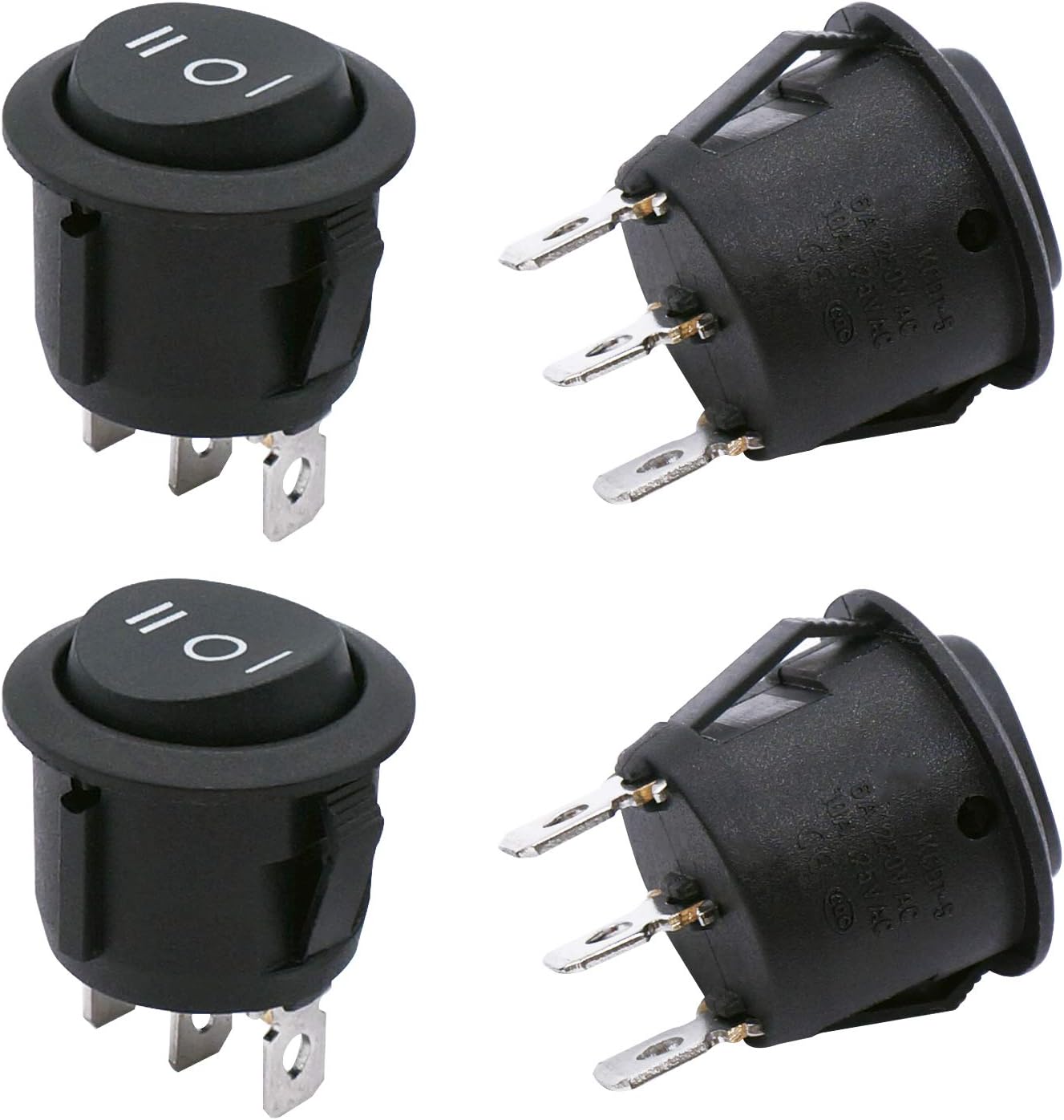 Amazon.com: Generic 3-Position Momentary Rocker Switch, Black, Touch ...