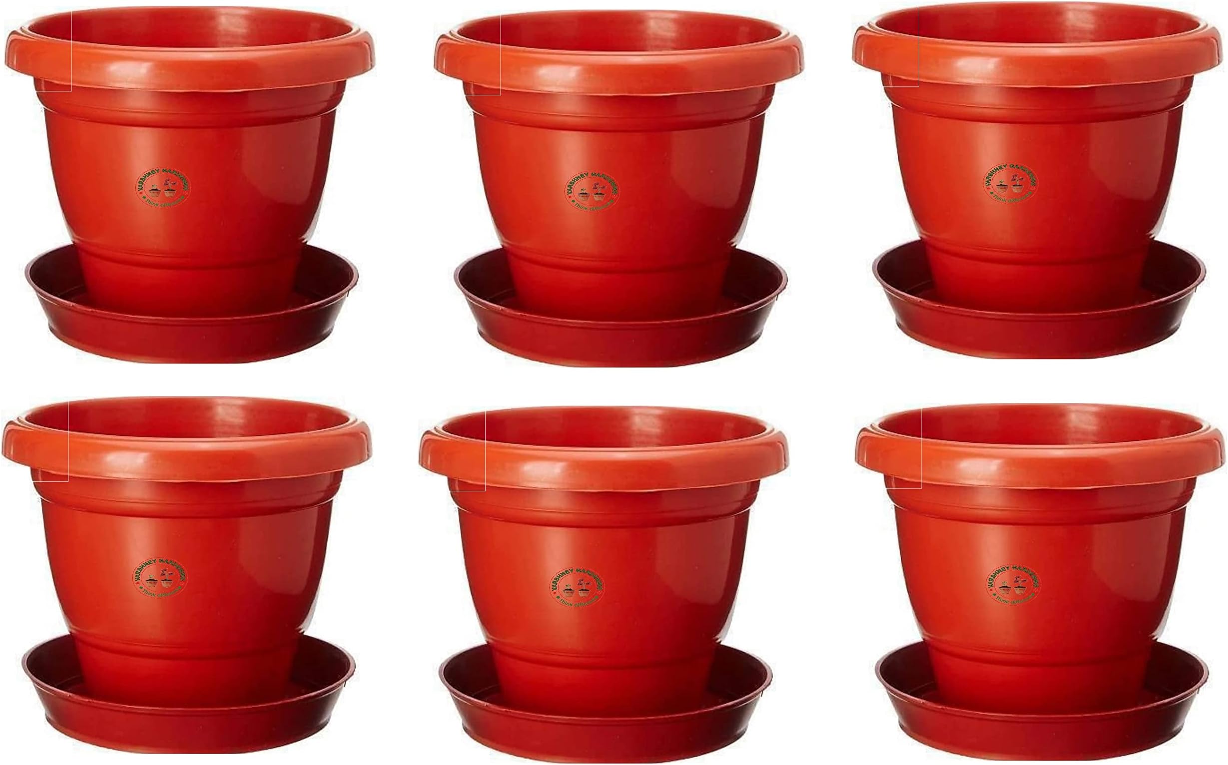 Varshney Gardening 12 Inch Dulex Fancy Gamla/Planter Pot/Flower Round ...