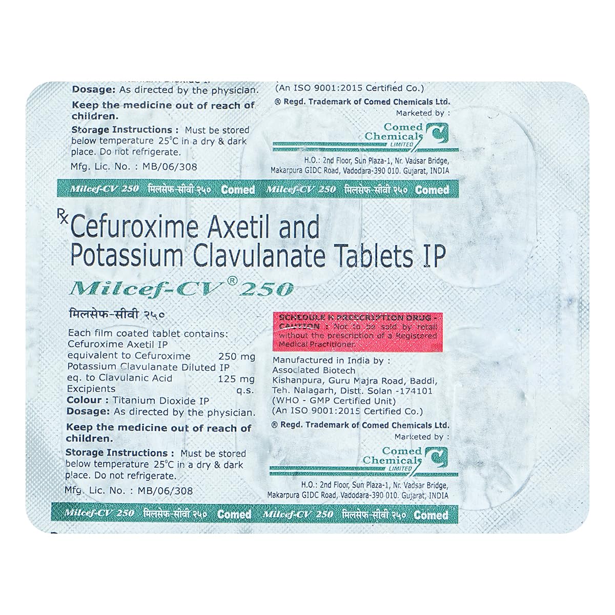 MILCEF CV 250MG - Strip of 6 Tablets : Amazon.in: Health & Personal Care