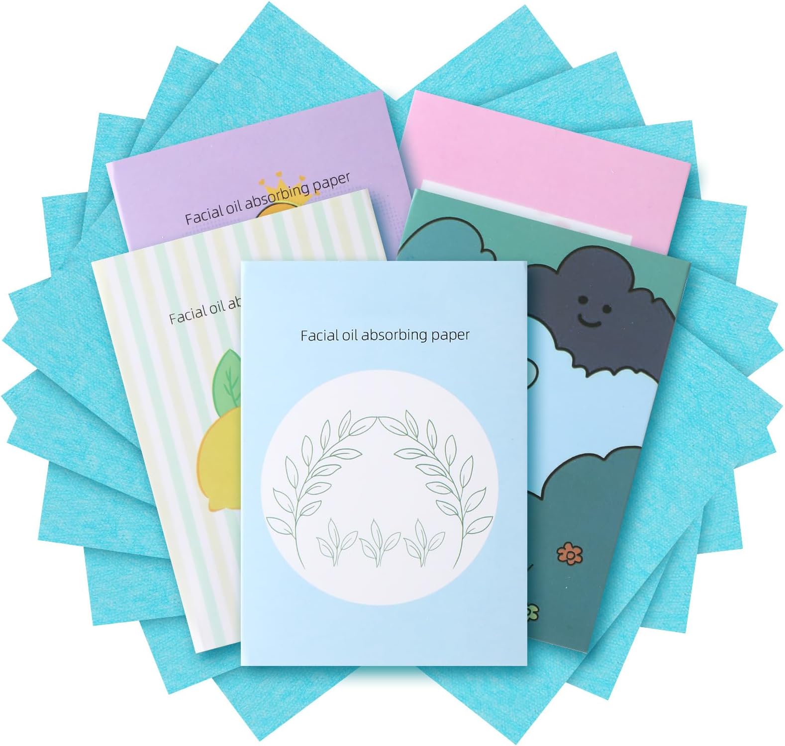 Amazon.com : 600 sheets Natural Oily Facial Blotting Paper Absorbent ...