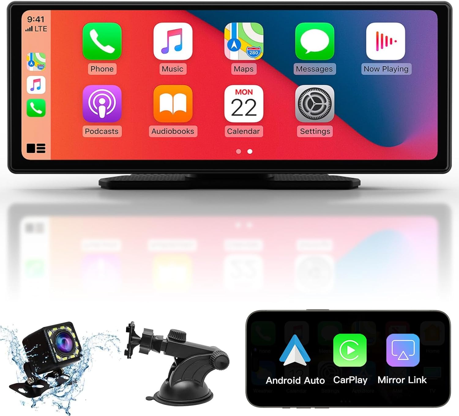 Amazon.com: Wireless Protable Carplay & Android Auto,Car Play Box ...