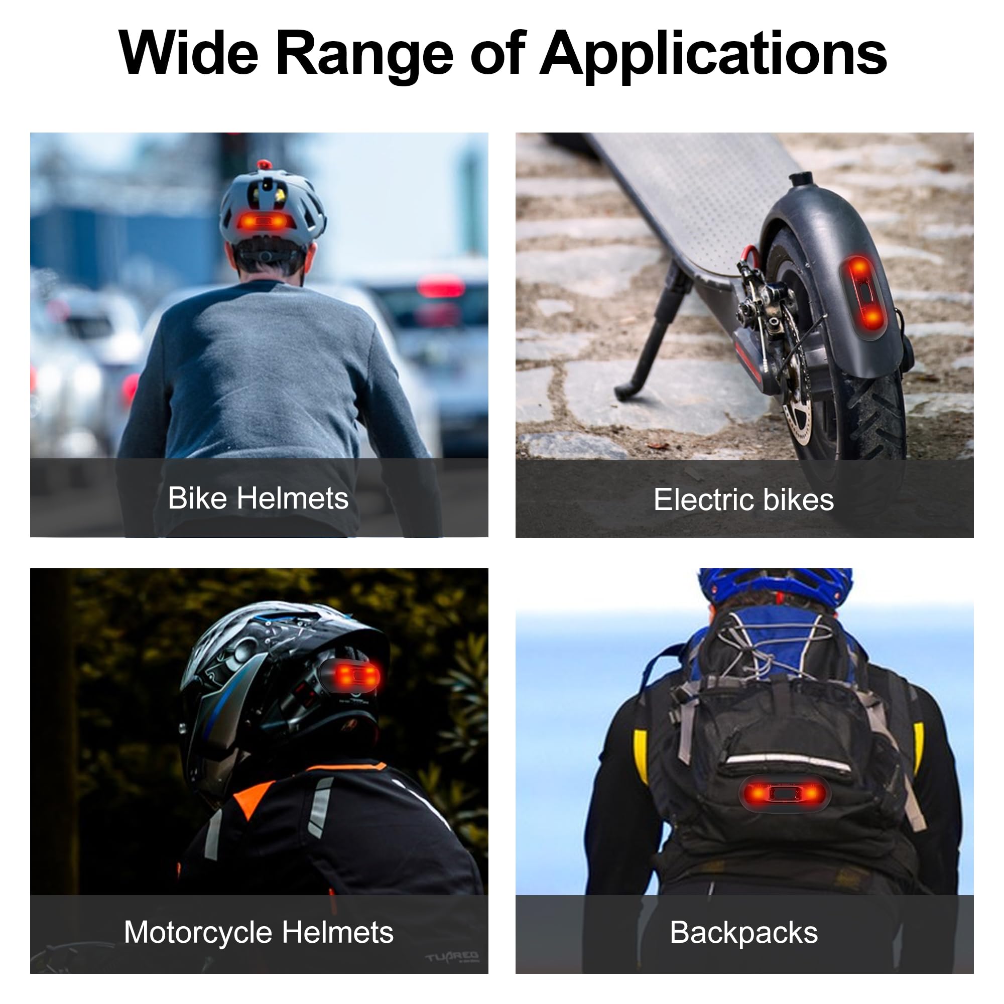Snapklik.com : Bike Helmet LED Tail Light, Motorcycle Helmet LED Tail ...