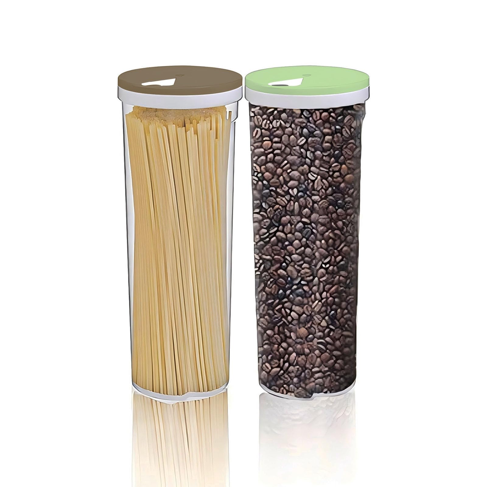 Amazon.com: lxdyqnx Spaghetti Container Storage - 2-Pack Clear Airtight ...