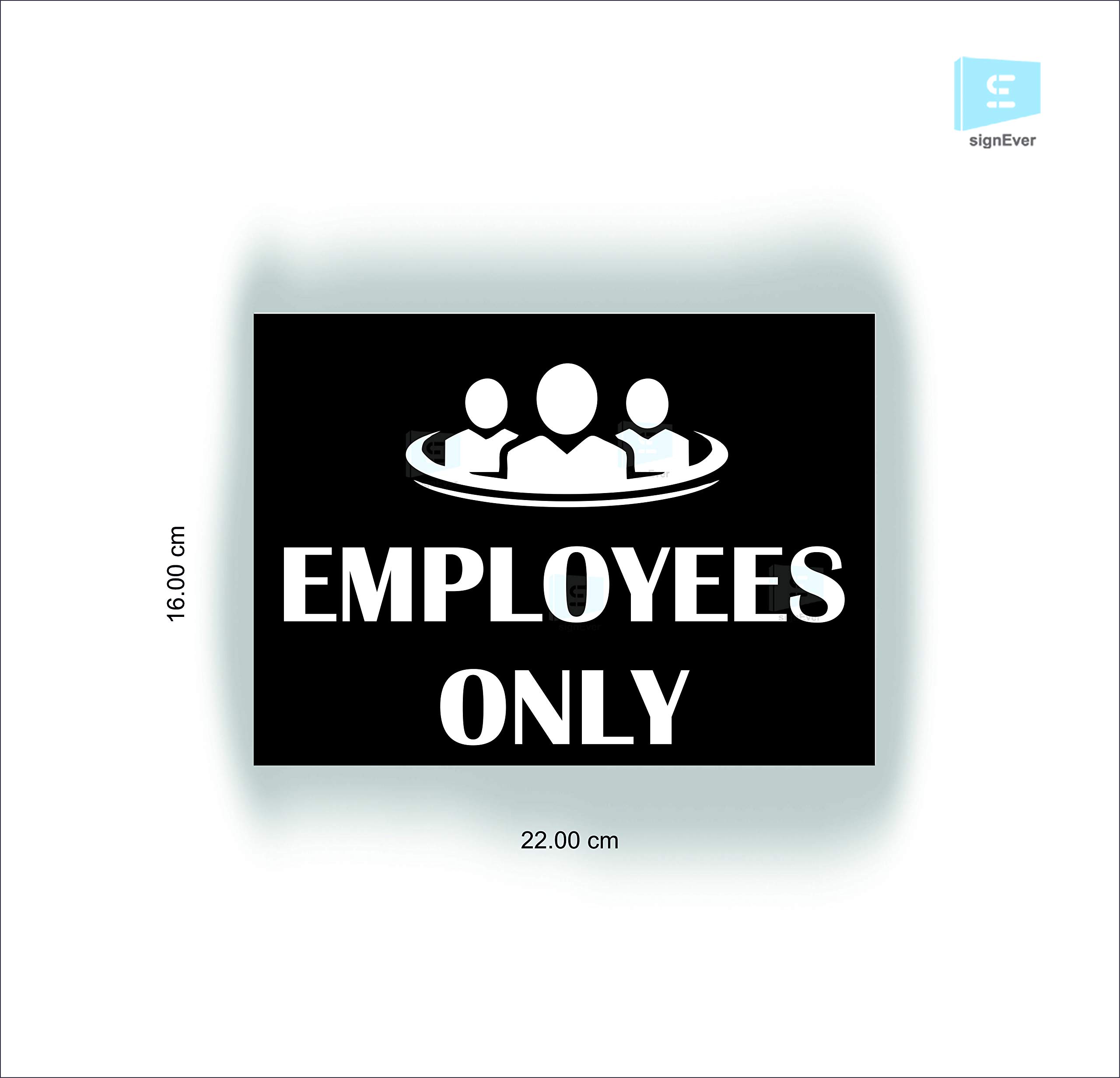 Buy SIGN EVER Employees Only Sign Board Office Bank Factory Restaurant ...