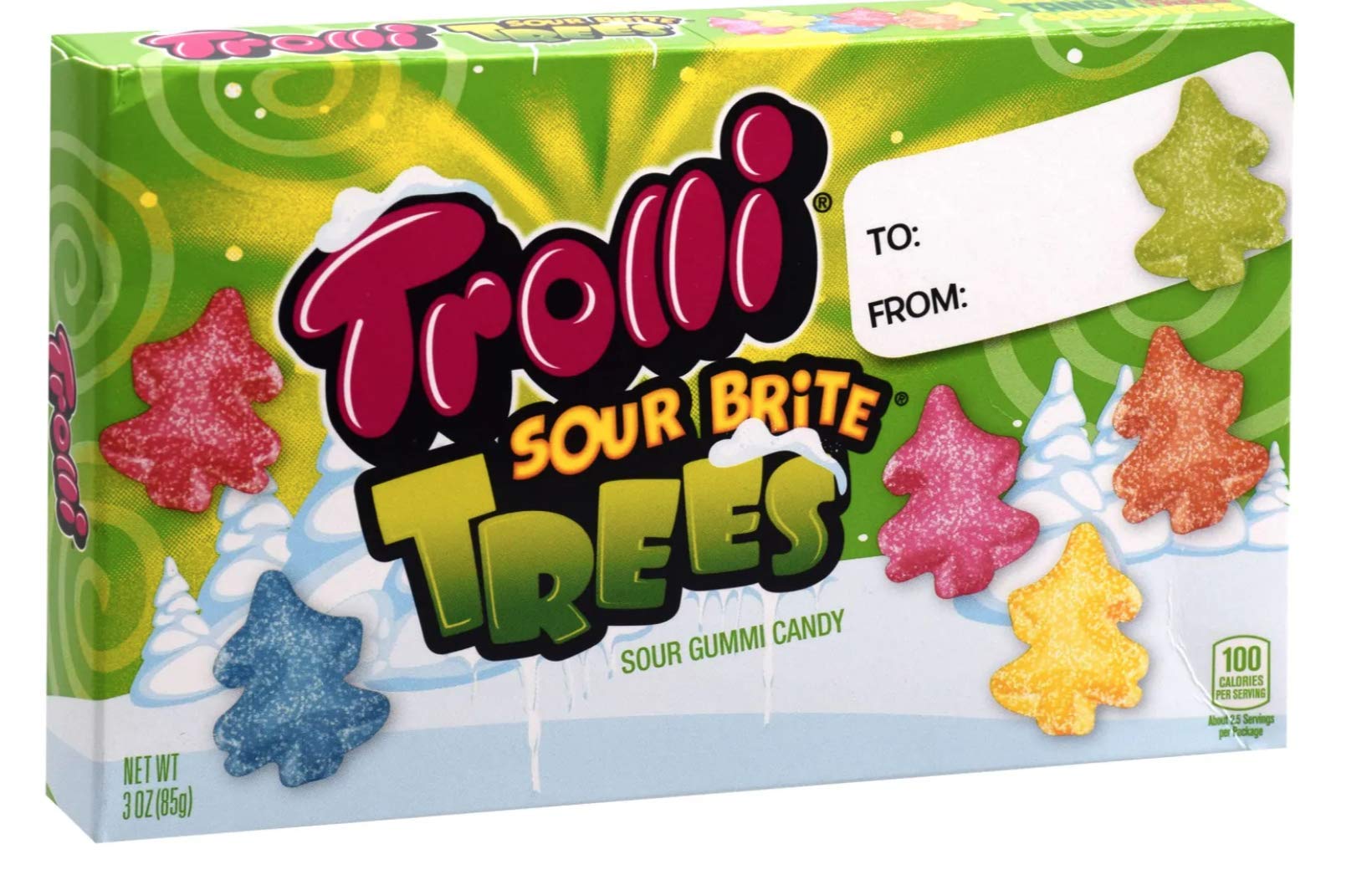 Snapklik.com : Trolli Sour Brite Trees Gummy Candy, Theater Box 3 Oz