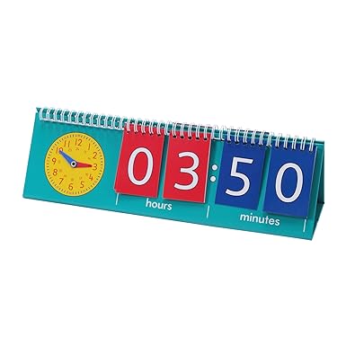 Amazon.com: edx Education Time Flip Chart - Student Size - Set of 10 ...