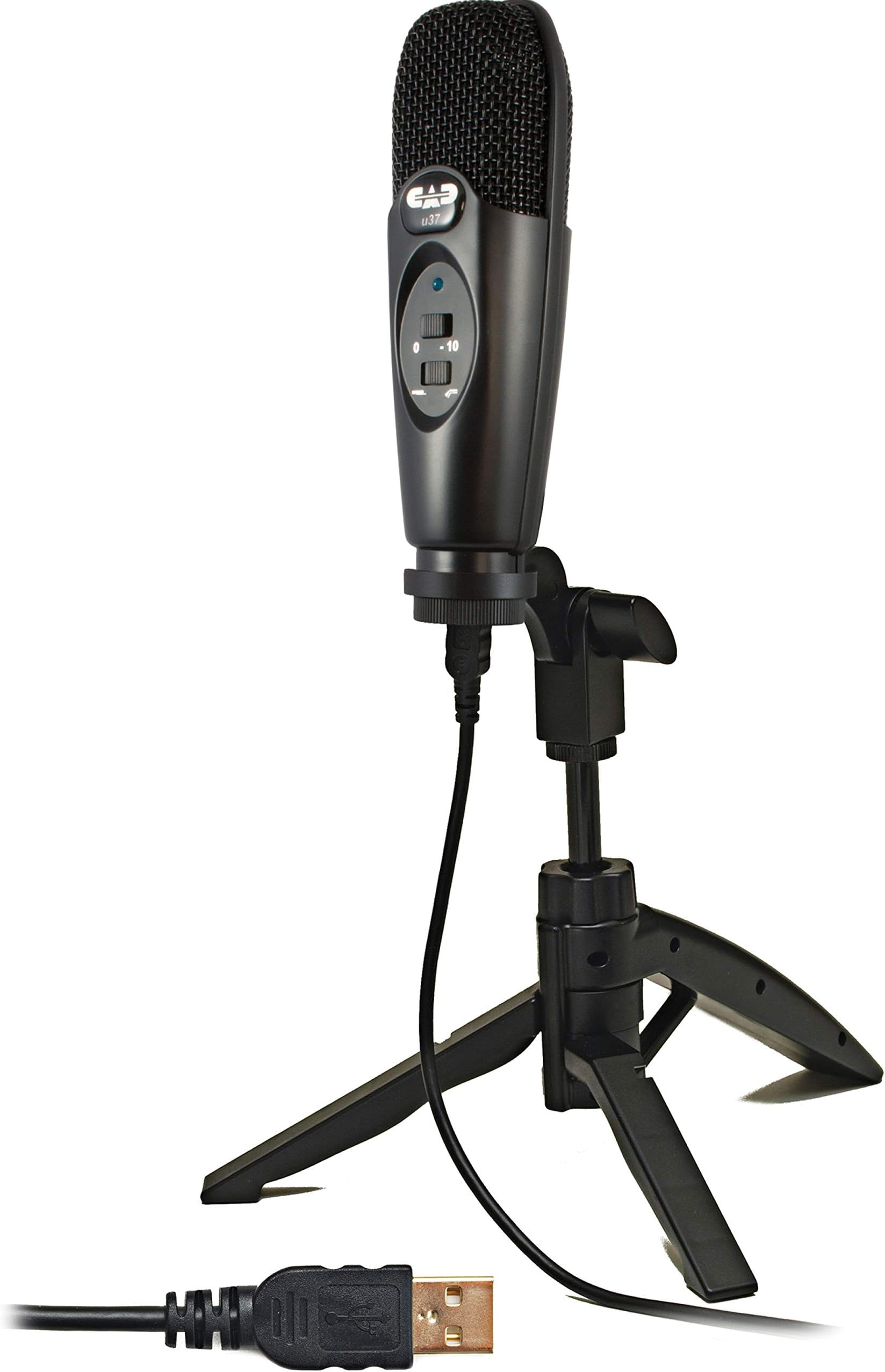 Amazon.com: CAD Audio U37 USB Studio Condenser Recording Microphone ...