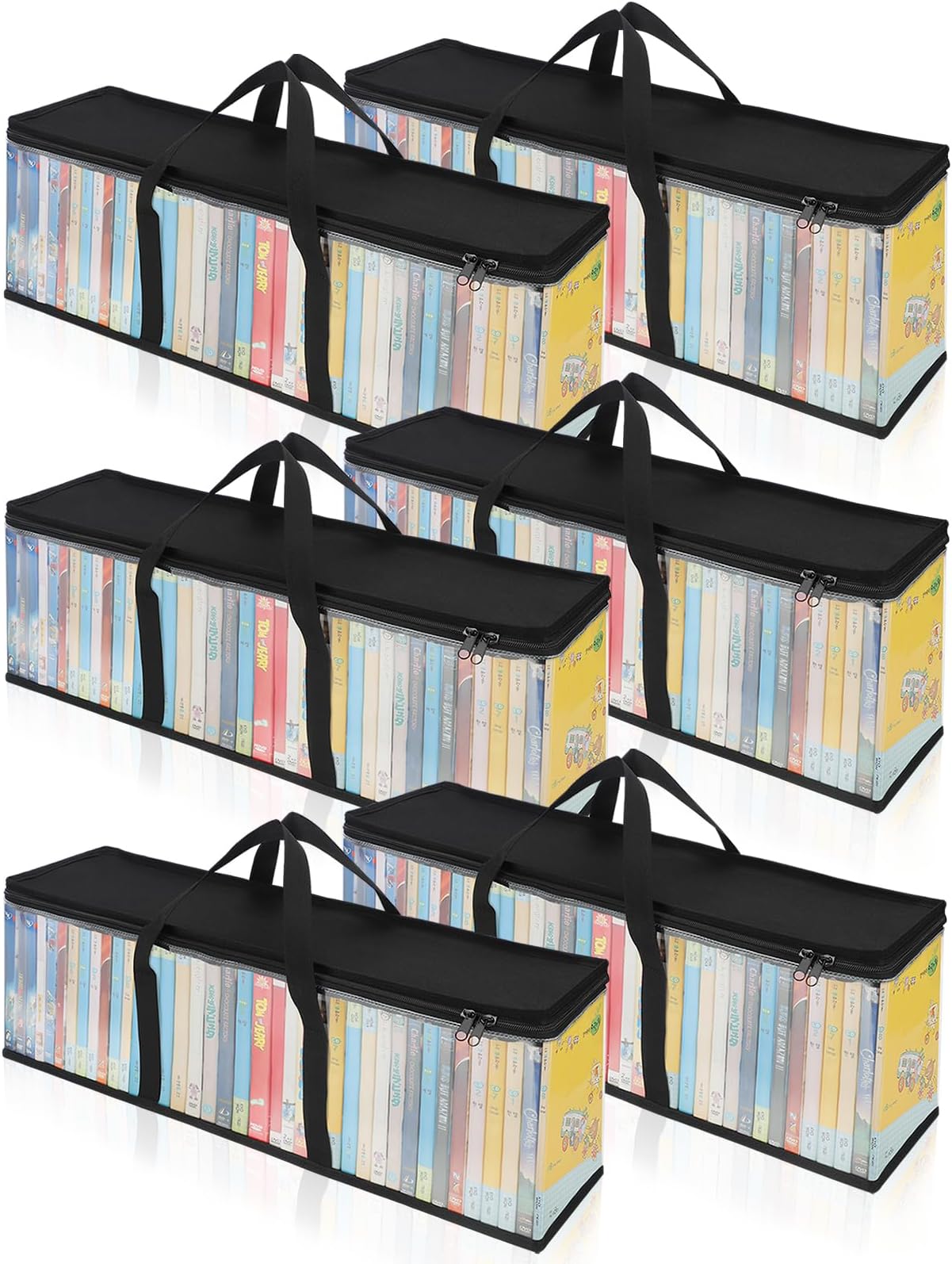 Amazon.com: Fasmov Set of 4 DVD Storage Bags Hold up to 160 DVDs (40 ...