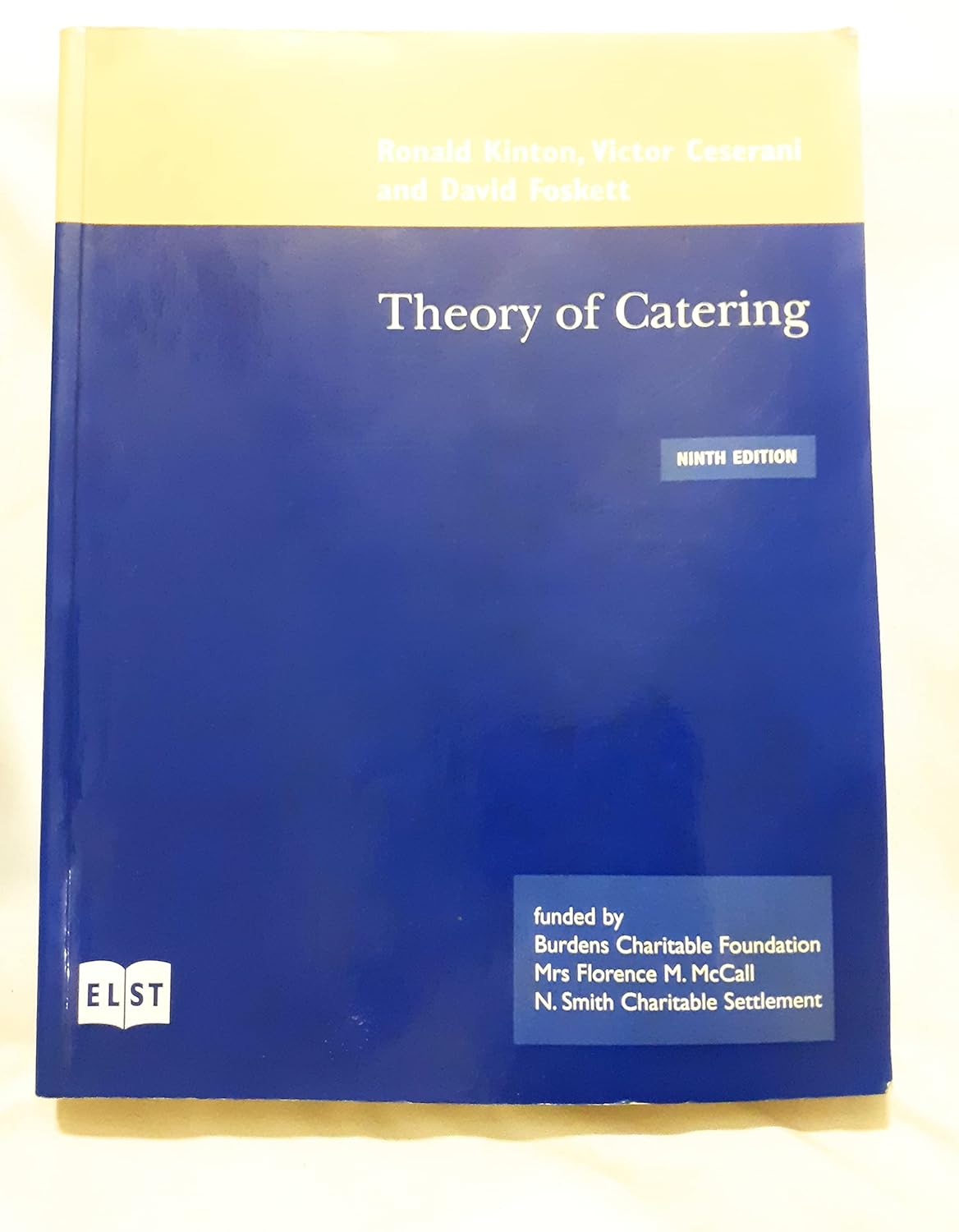 Amazon | Theory of Catering 9ed Elst | Ronald Kinton, David Foskett ...